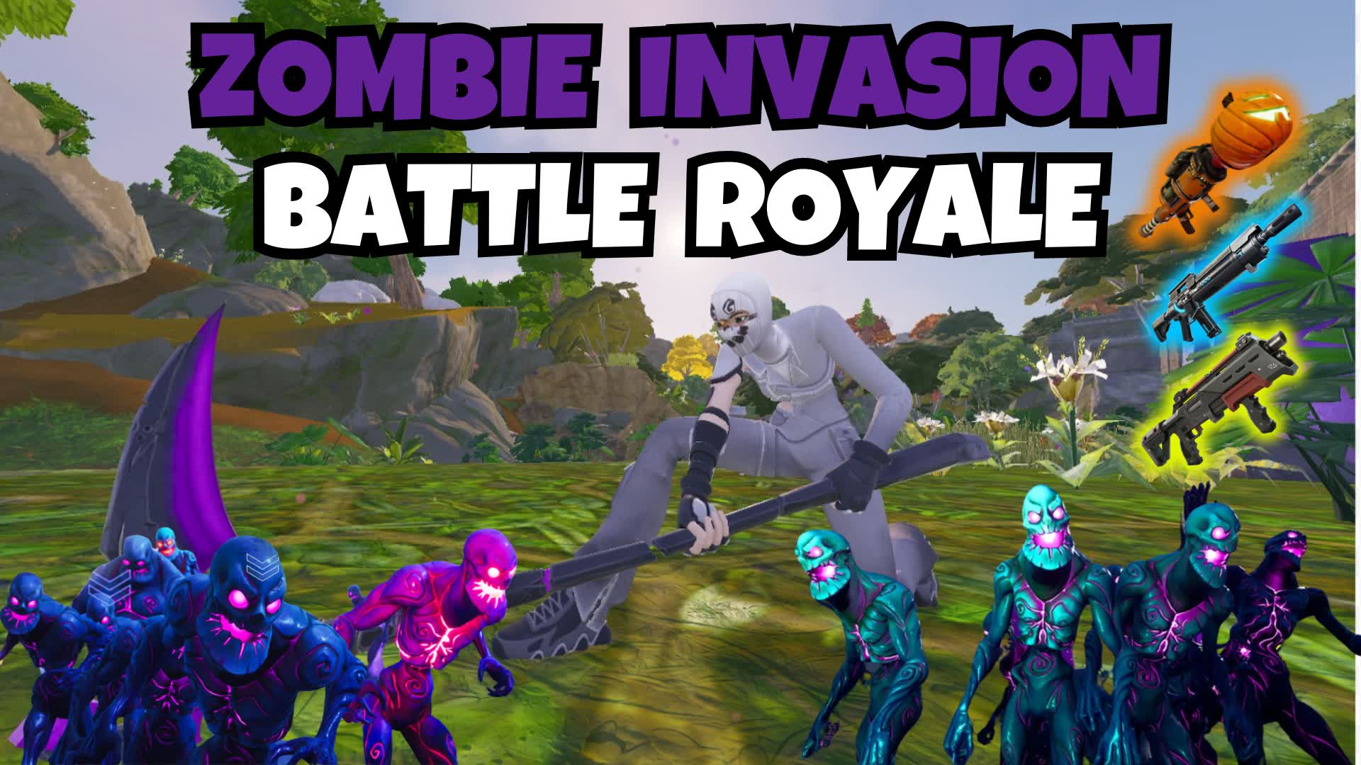 ZOMBIE INVASION BATTLE ROYALE [ belizefn ] – Fortnite Creative Map Code