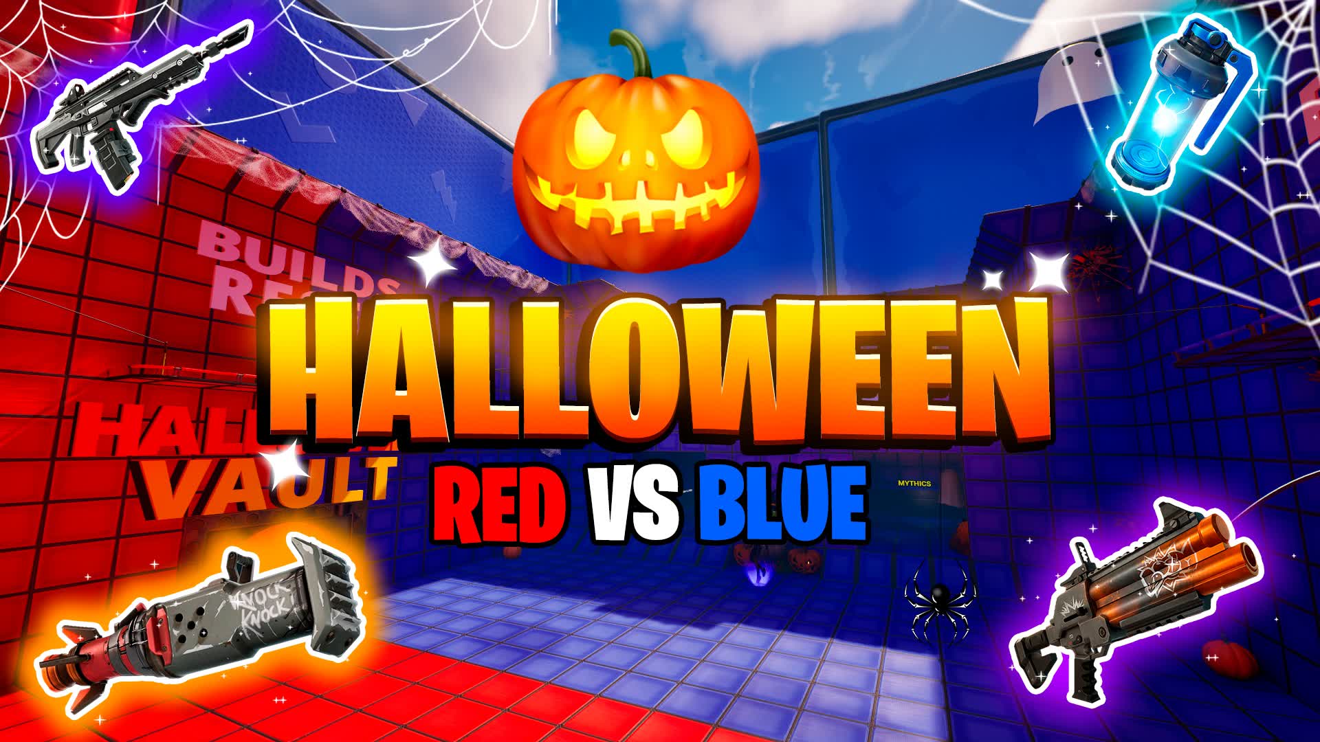 🎃HALLOWEEN 🔴RED VS BLUE🔵 [ ryanp ] – Fortnite Creative Map Code