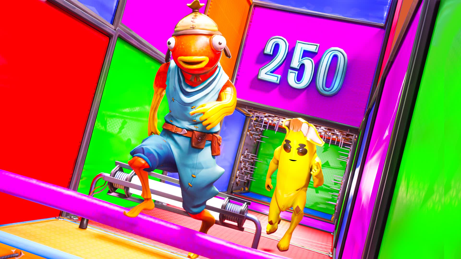 🌈INSANE 250 LEVEL DEATHRUN🌈 [ rempsos ] – Fortnite Creative Map Code