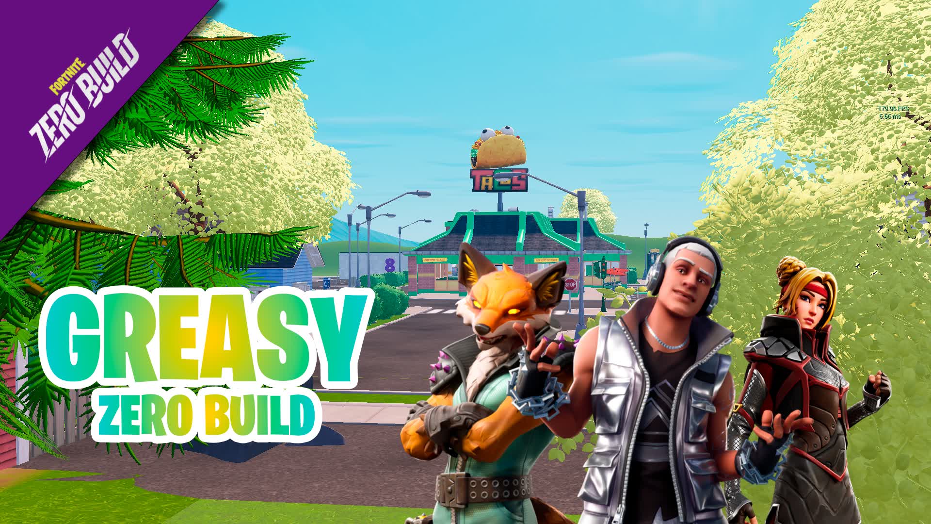 GREASY TRIOS ZERO BUILD [ ncreeses ] – Fortnite Creative Map Code