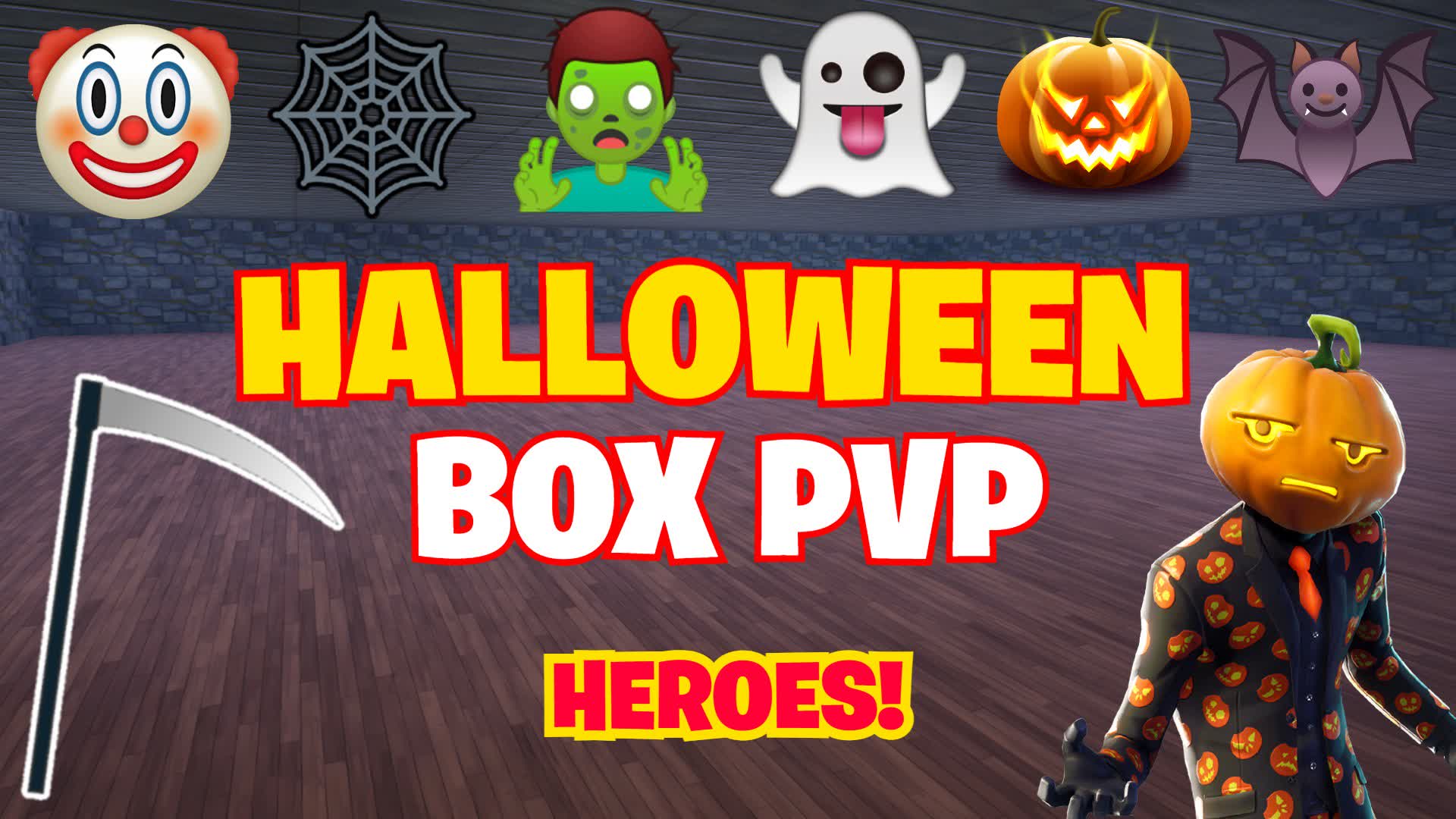 🎃🦸 HEROES HALLOWEEN BOX PVP 💀 [ el3ktro ] – Fortnite Creative Map Code