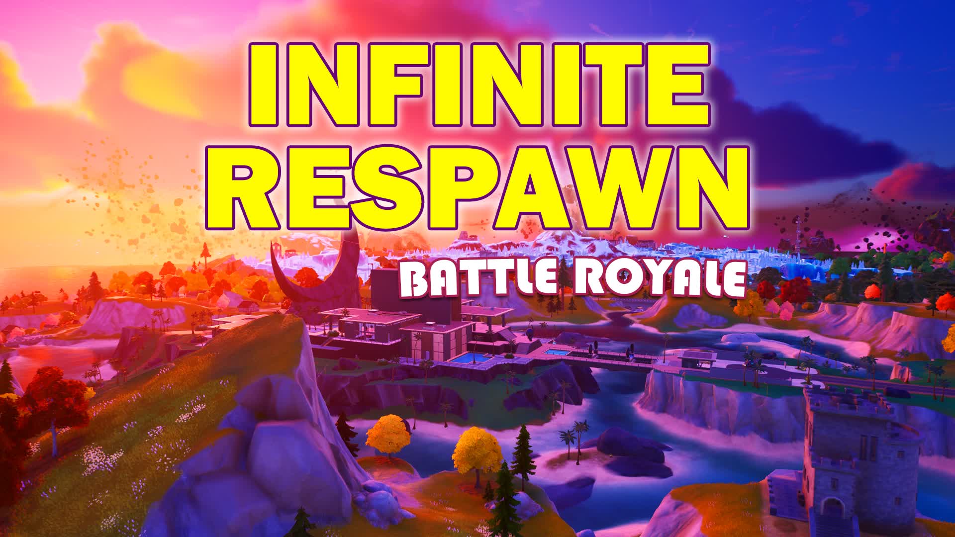 INFINITE RESPAWN BATTLE ROYALE [ damelucille ] – Fortnite Creative Map Code