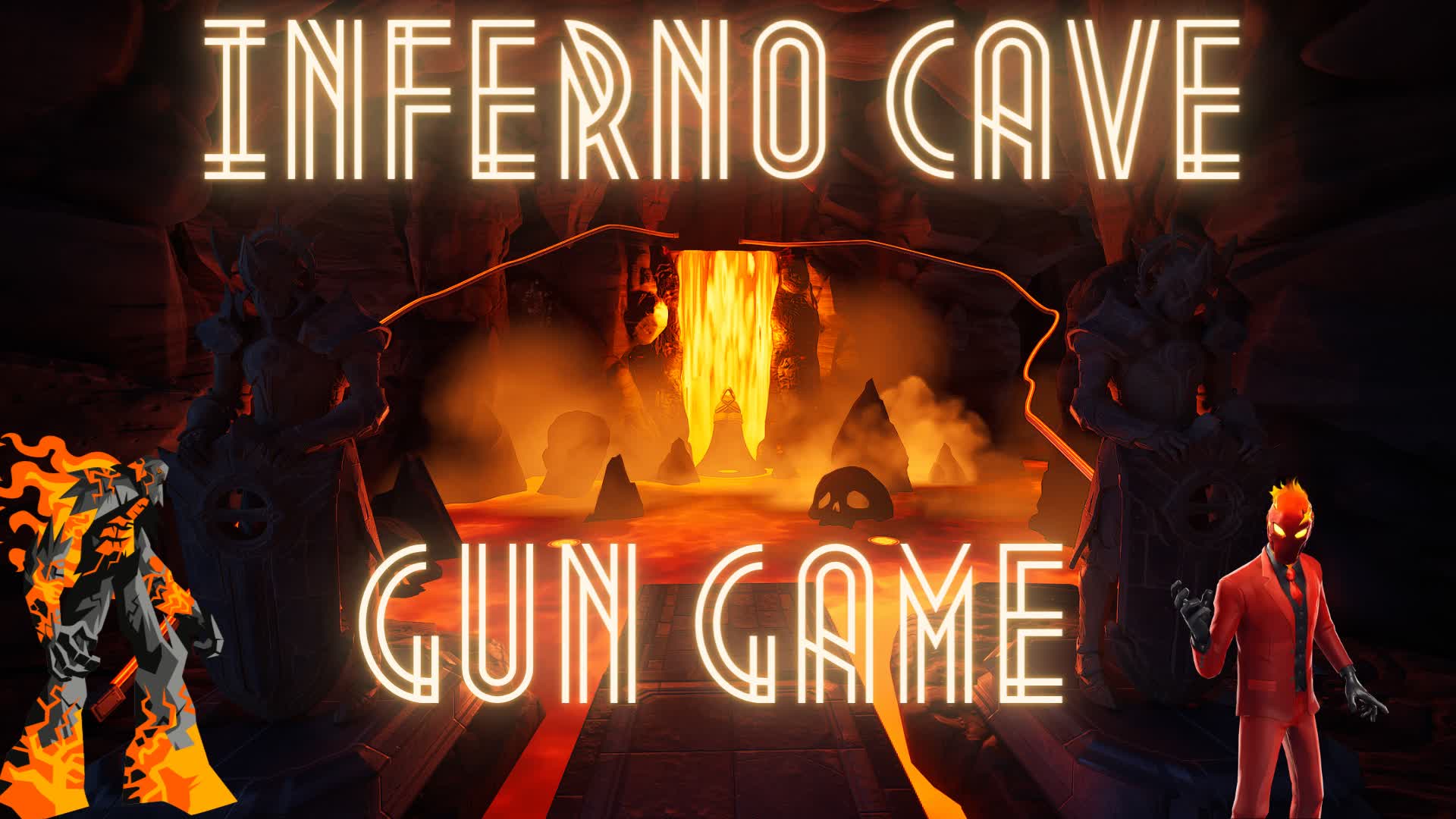 Inferno Cave Gun Game [ imdiamond ] – Fortnite Creative Map Code
