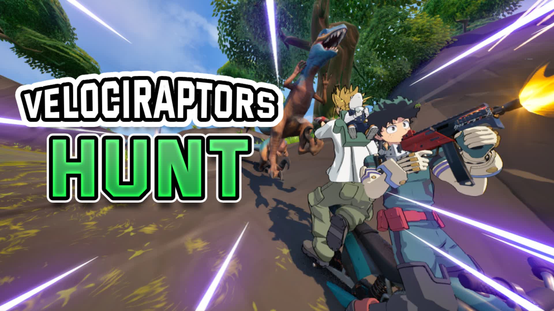 Velociraptor Hunt [ ultimate_team ] – Fortnite Creative Map Code