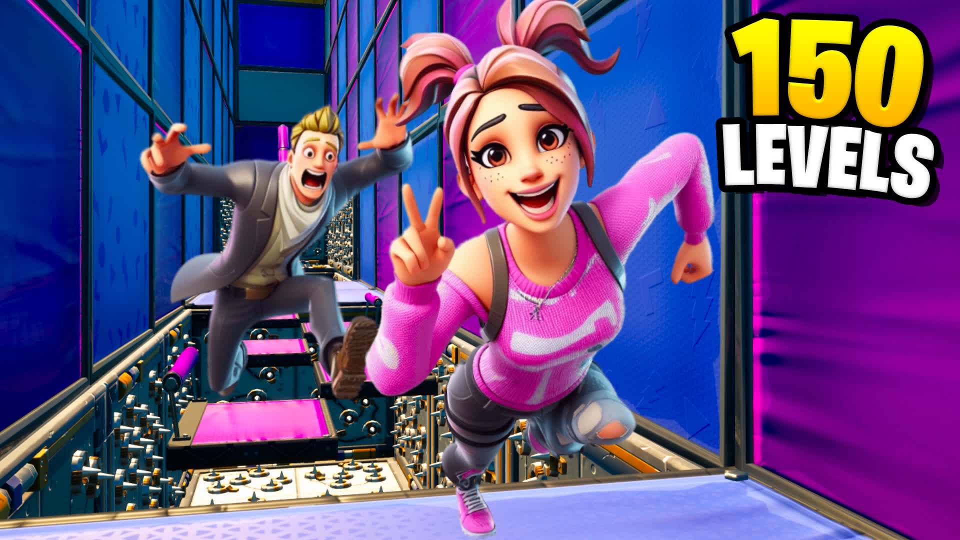 150 LEVEL SUPER EASY DEATHRUN [ thatanonguy ] – Fortnite Creative Map Code