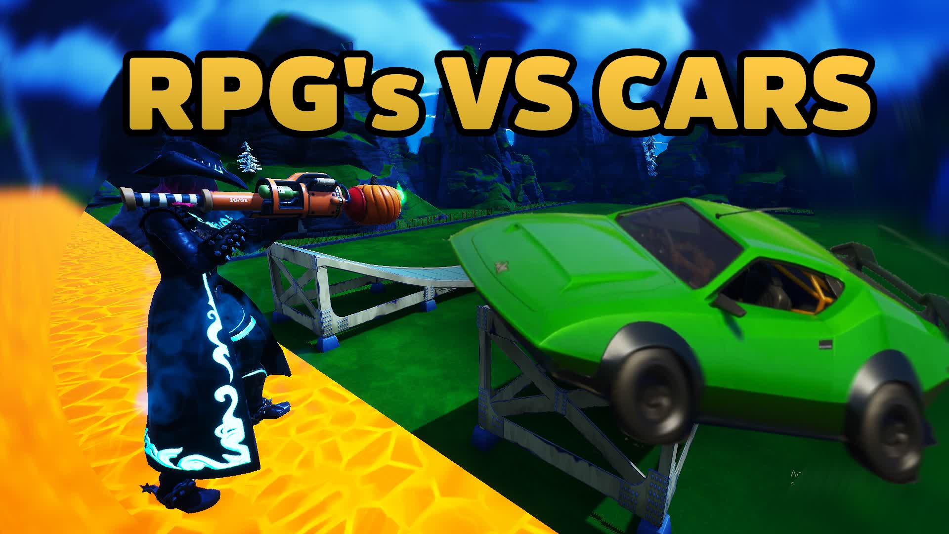 Pumpkin Launchers VS Cars [ bigmini ] – Fortnite Creative Map Code