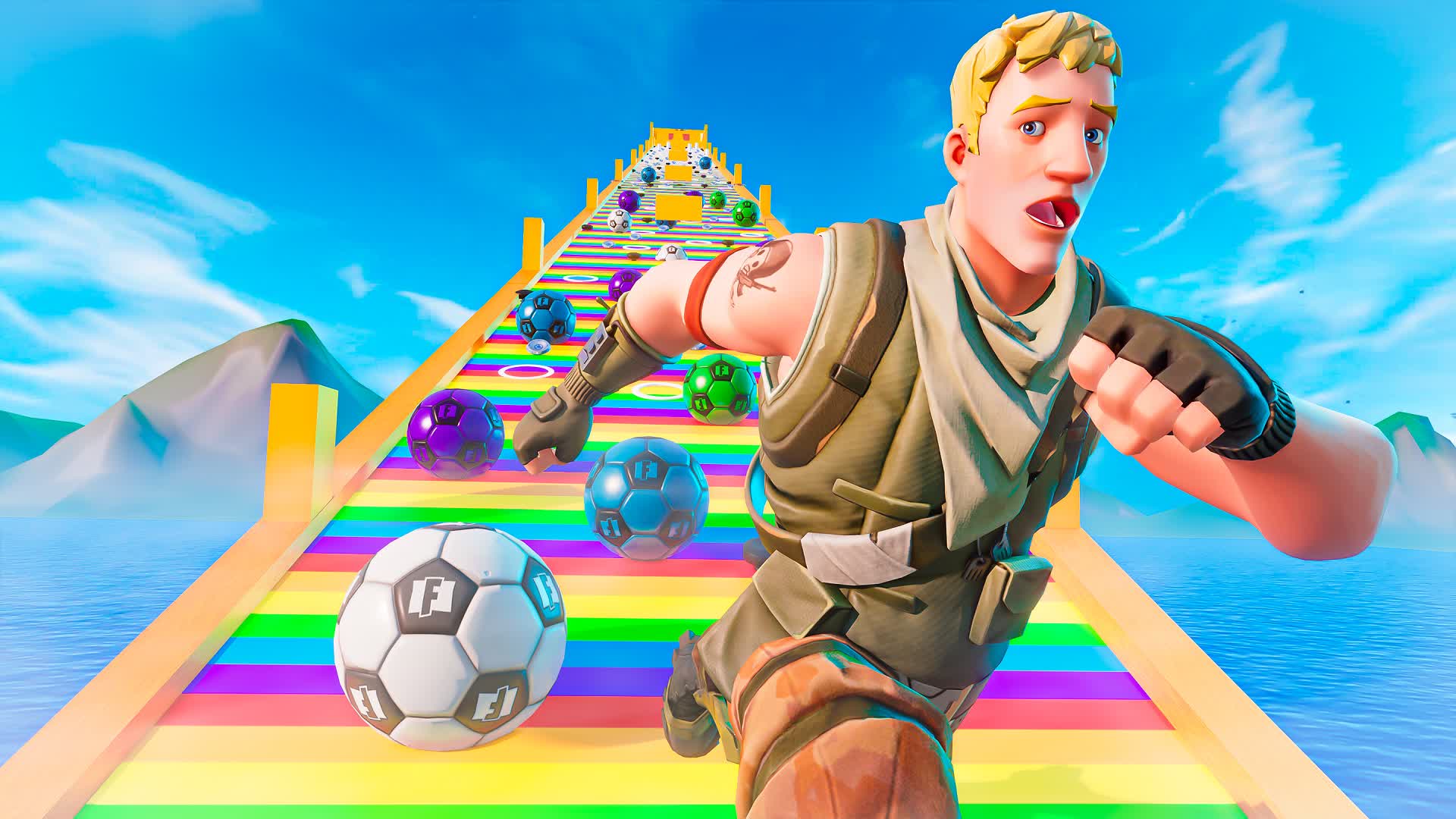 MEGA BALL RAMP [ goldengames ] – Fortnite Creative Map Code