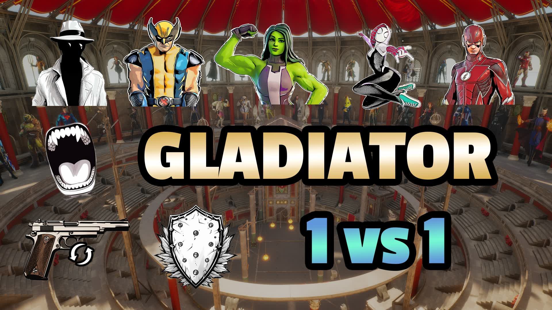 Mythical Gladiator 1 vs 1 [ reazzang ] – Fortnite Creative Map Code
