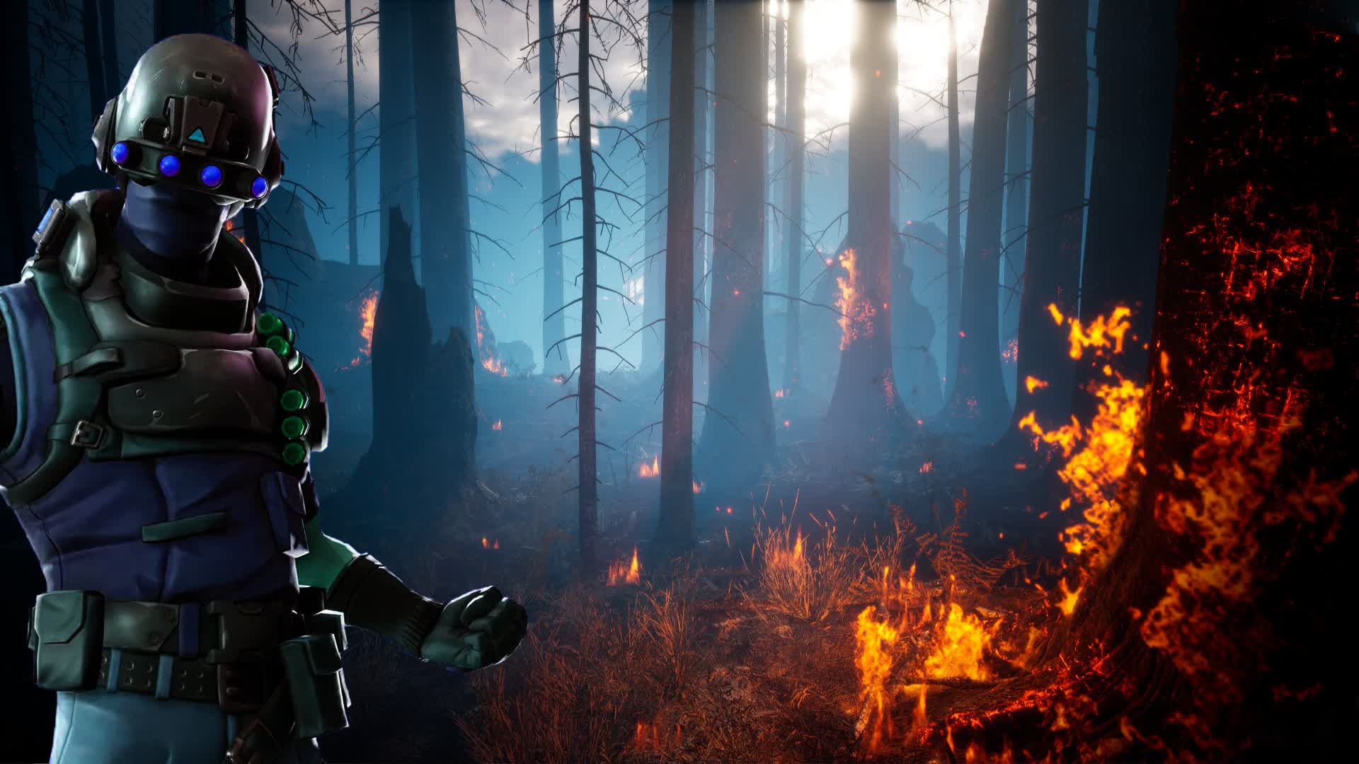 Burning Forest 3vs3 Arena [ carlosgamedev ] – Fortnite Creative Map Code