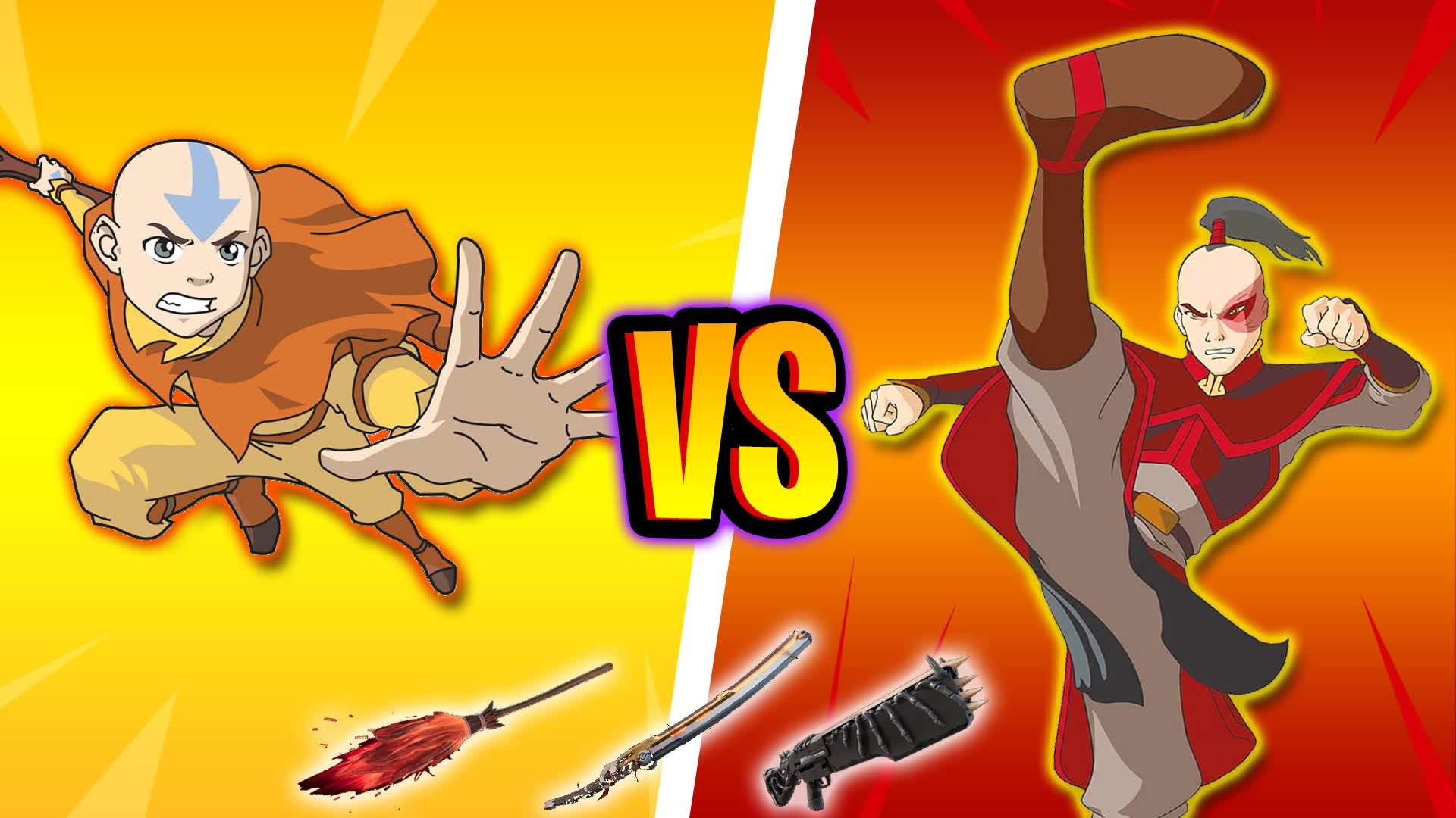 🌪️ Aang VS Zuko 🔥 Combat [ fooxi ] – Fortnite Creative Map Code