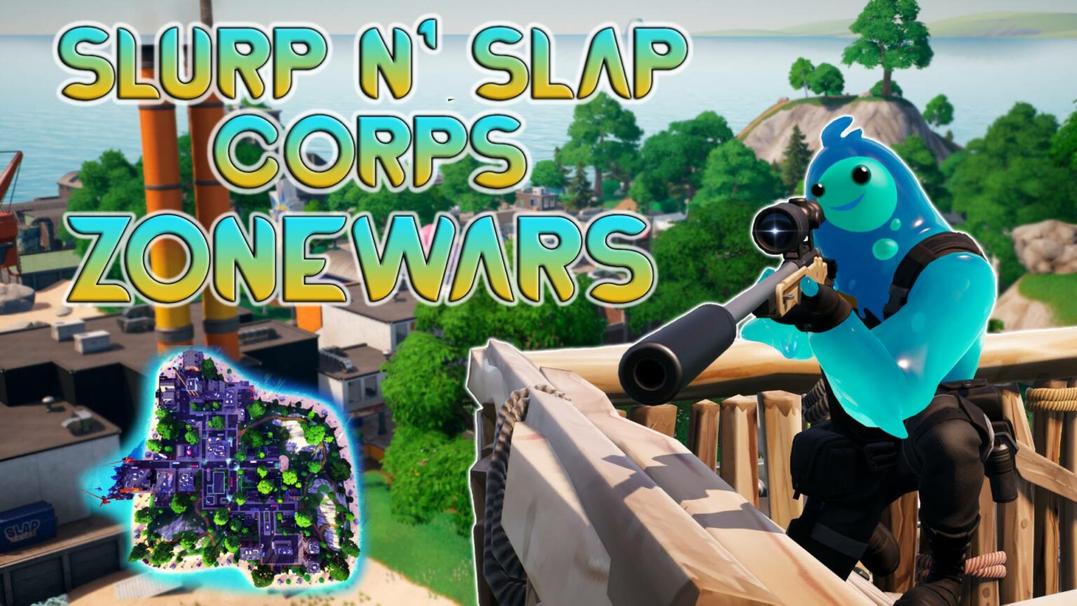 Slurp n’ Slap Corps Zone Wars [ wornsnow88 ] – Fortnite Creative Map Code