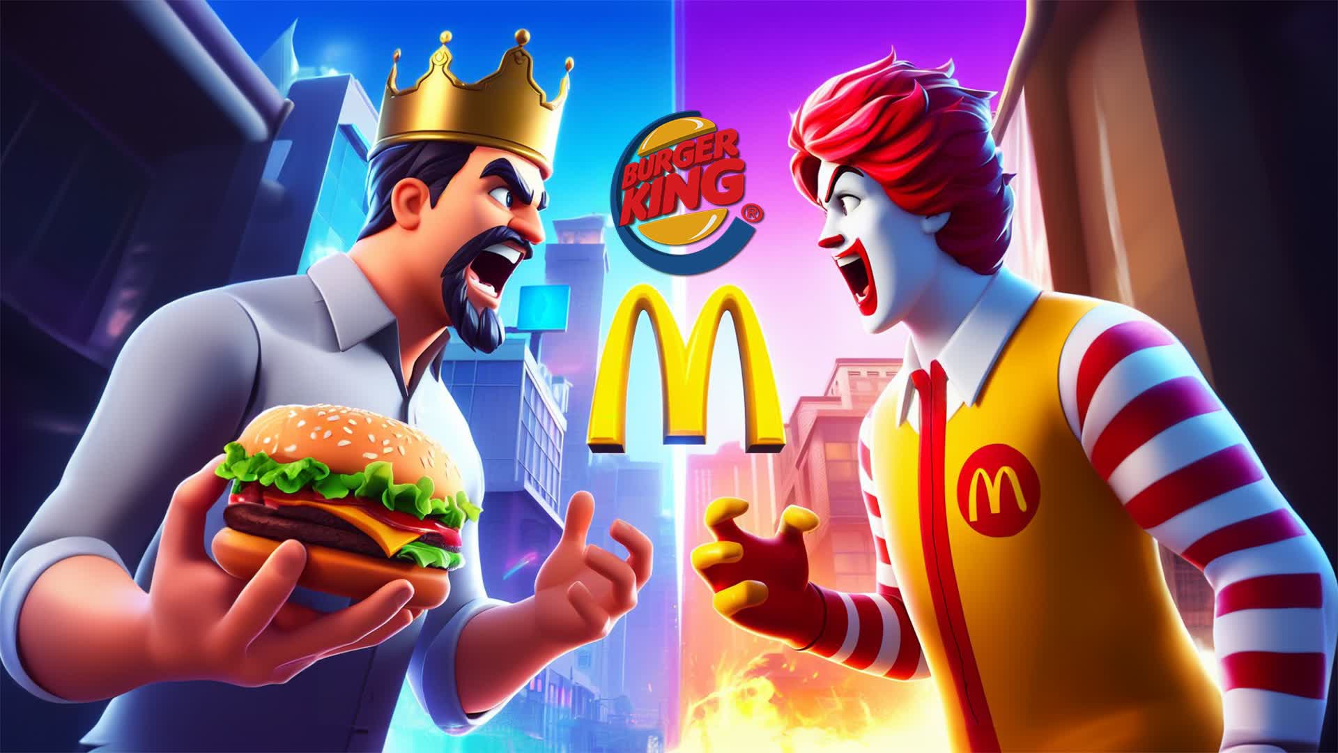 🆕 -> 🍔BURGER KING🍔 VS 🍟MCDONALDS 🍟 [ nwb ] – Fortnite Creative Map Code