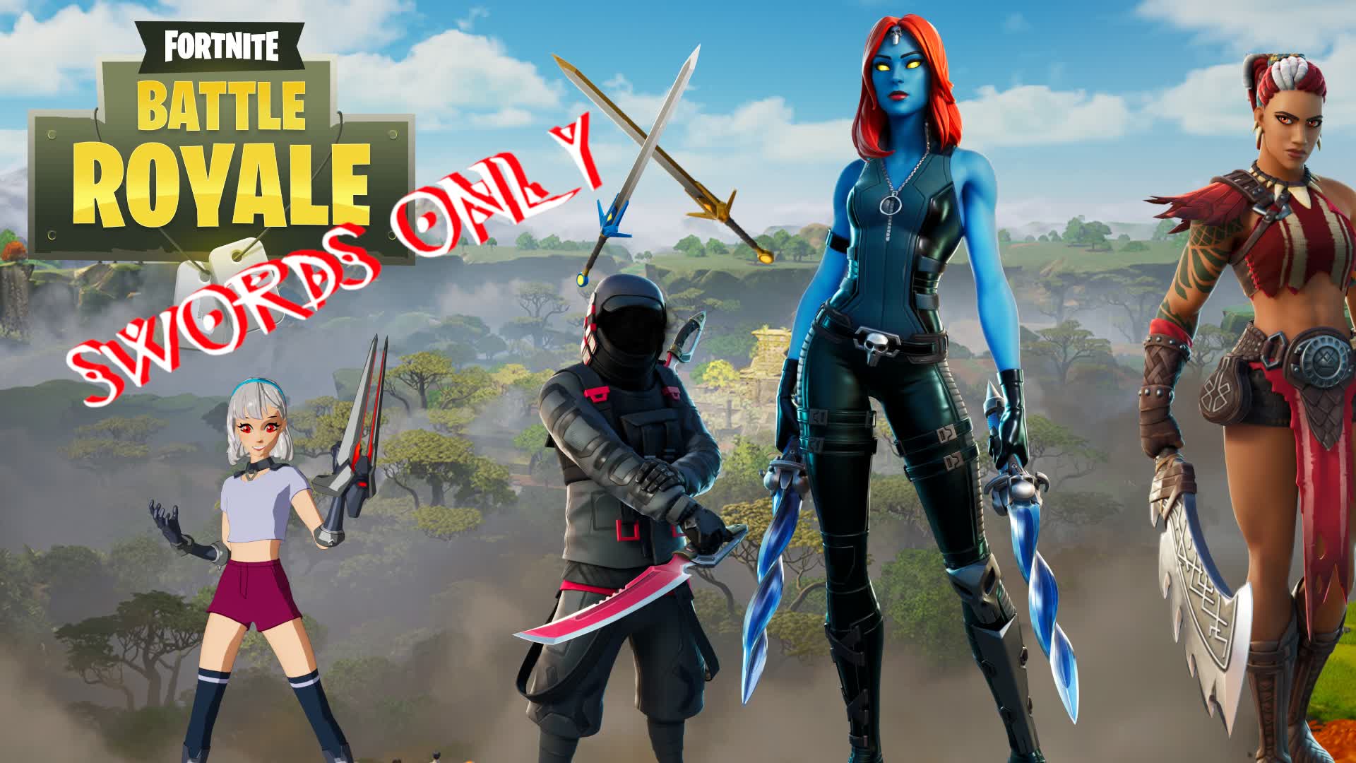 Swords ONLY Battle Royale [ fishtank-studios ] – Fortnite Creative Map Code
