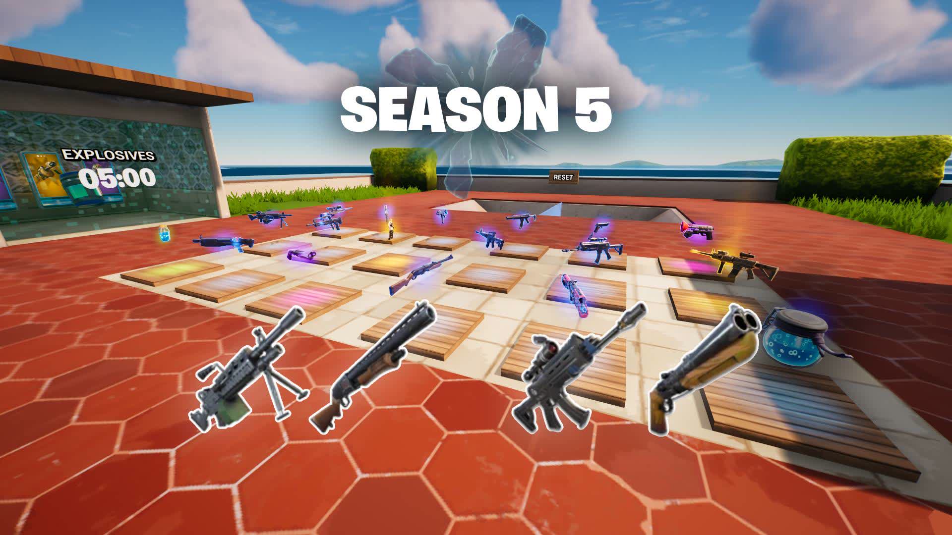 SEASON 5 1V1 [ tichuu ] – Fortnite Creative Map Code