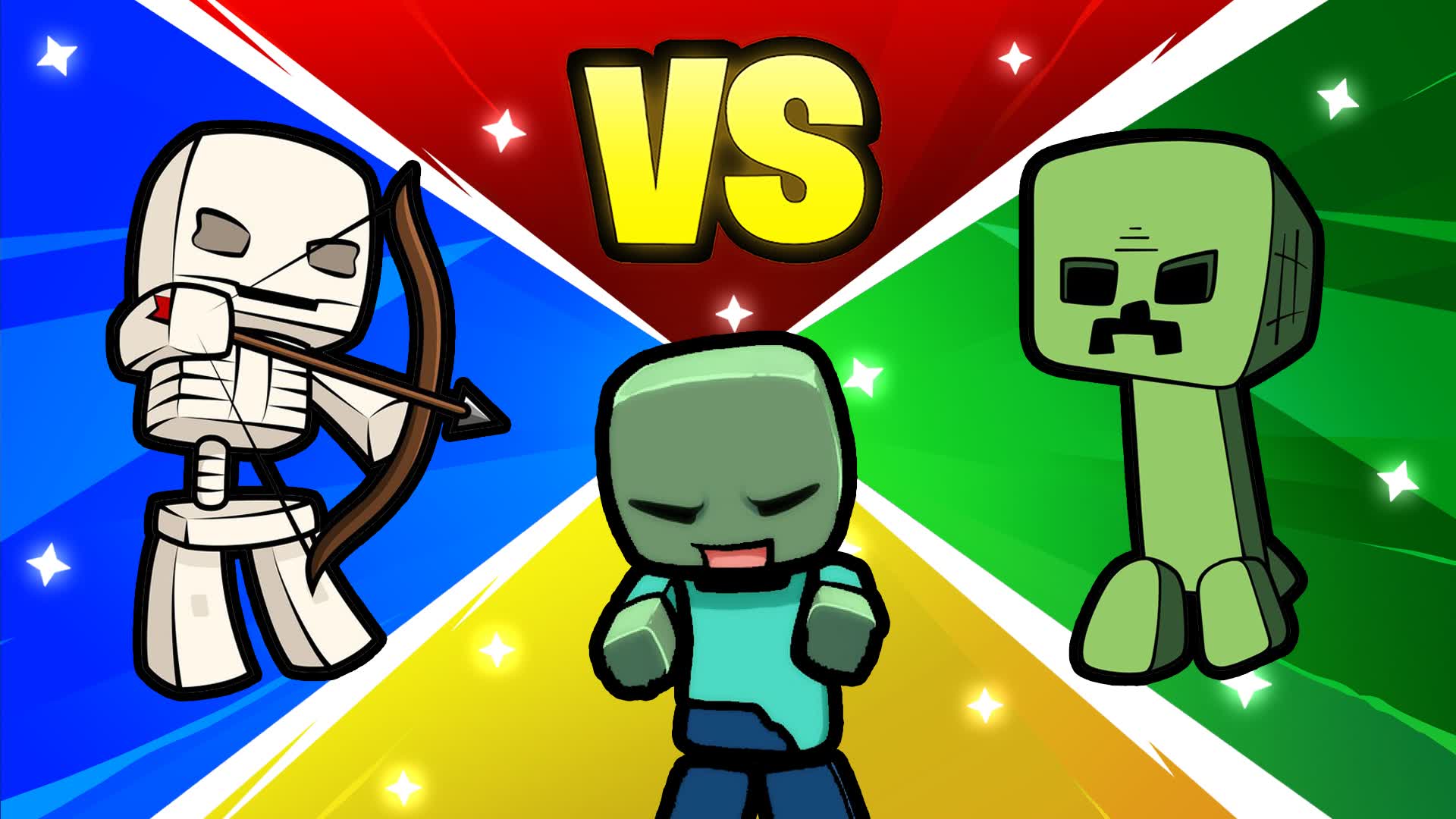 🆕 CREEPER VS SKELETON VS ZOMBIE 🔥 [ pbn ] – Fortnite Creative Map Code