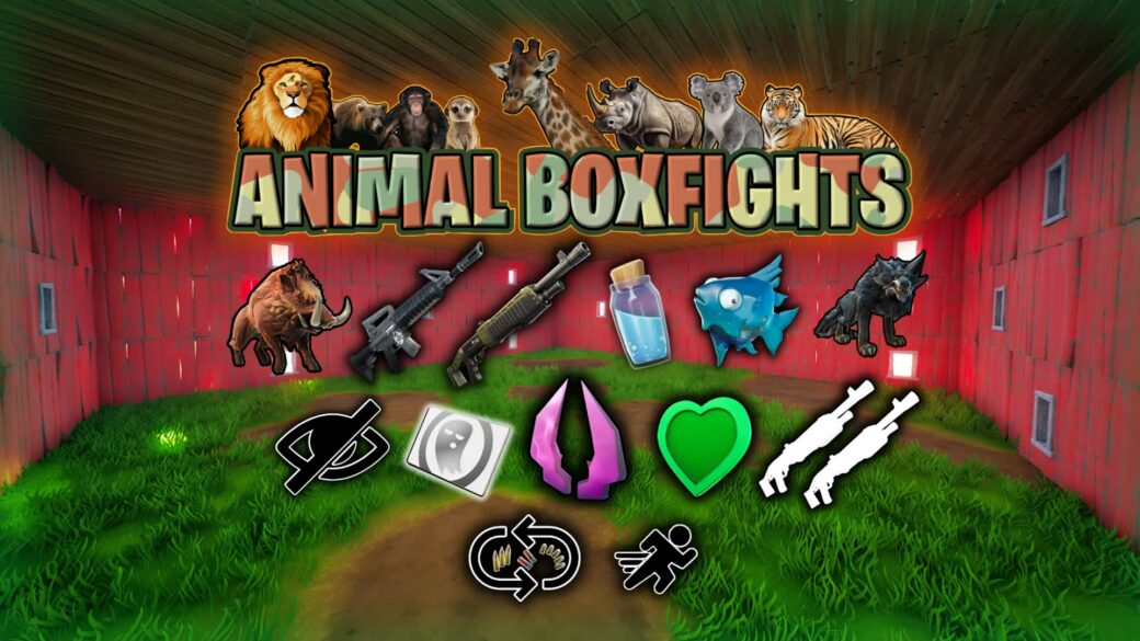 🦁 Animal Boxfights 📦 PVP 🐒 [ zernacreations ] – Fortnite Creative Map Code