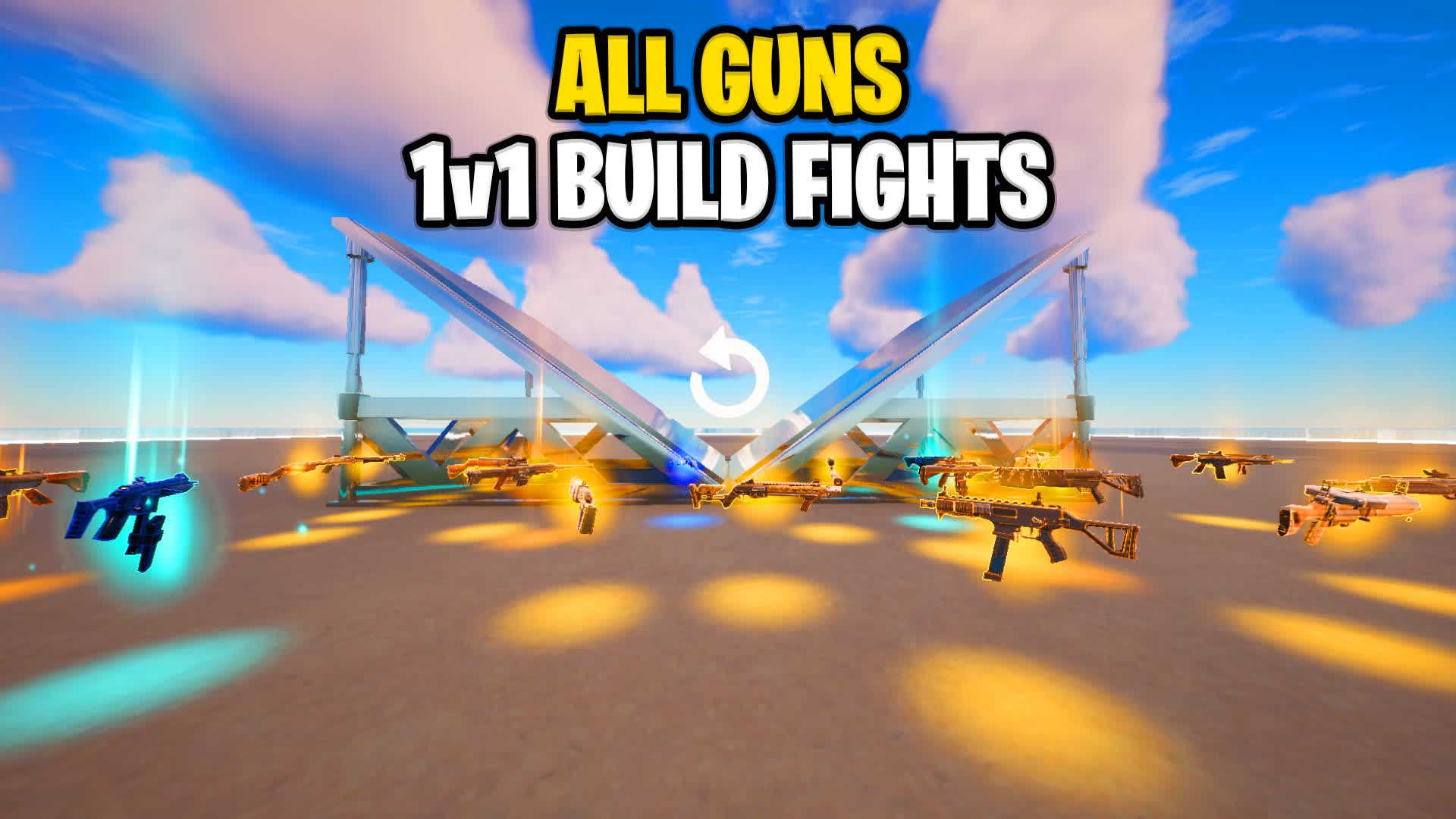 🆕 1v1 - ALL GUNS [ bannedzerg ] – Fortnite Creative Map Code