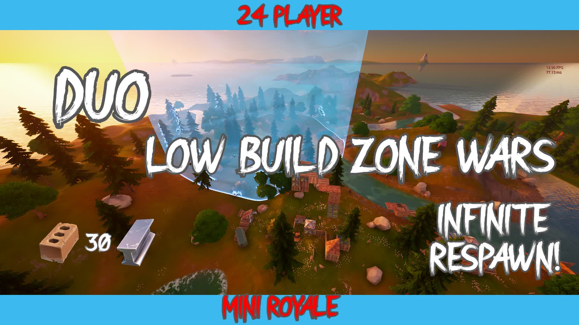 DUO LOW BUILD ZONE WARS 24 PLAYER! [ senciall ] – Fortnite Creative Map ...