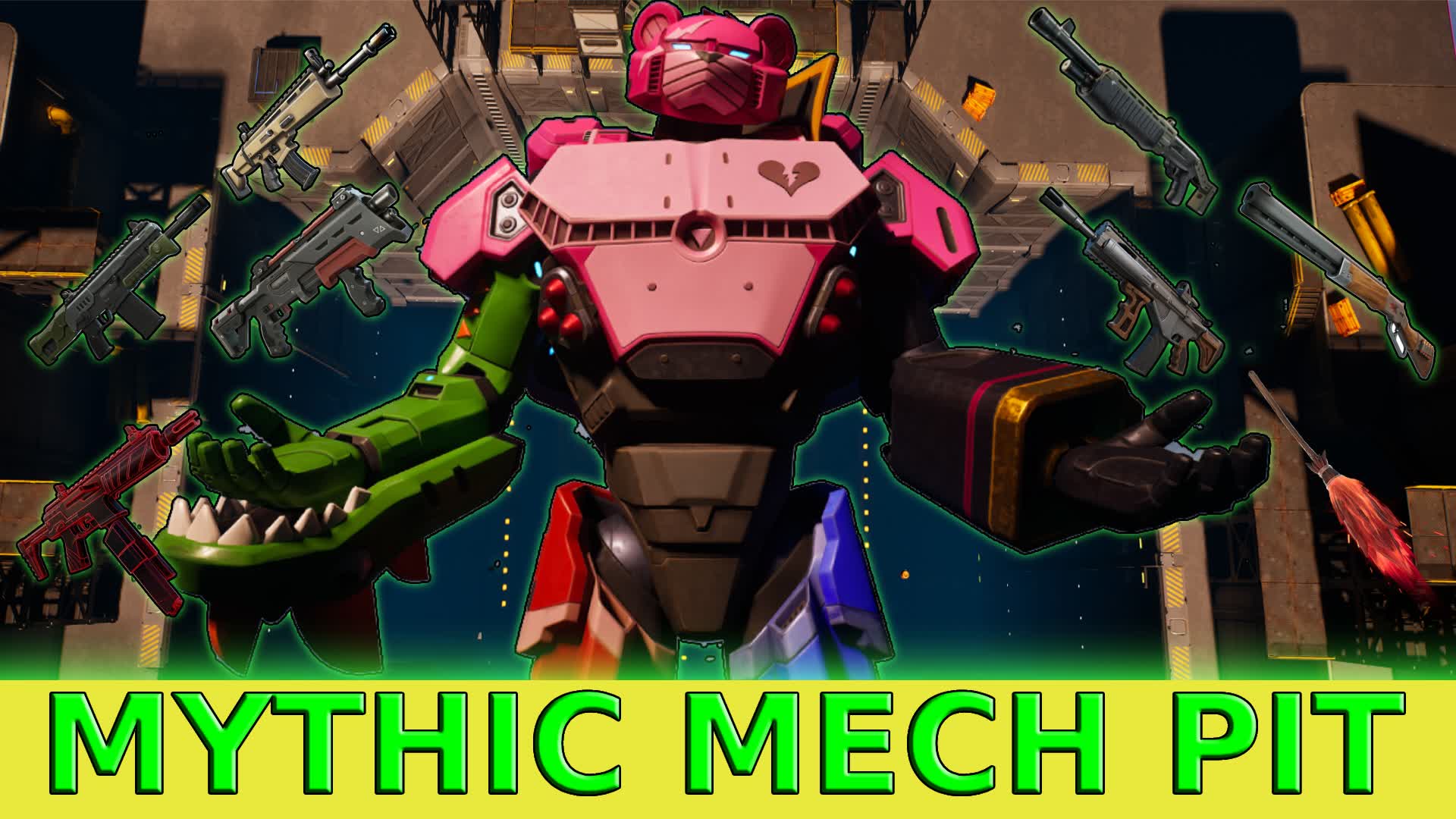🤖mythic mech pit🤖 [ bennyhab ] – Fortnite Creative Map Code