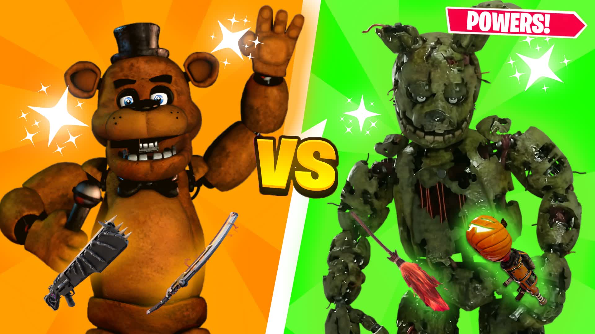 🦸 HEROES 🐻 FREDDY VS SPRINGTRAP 🐰 [ lairon ] – Fortnite Creative Map Code