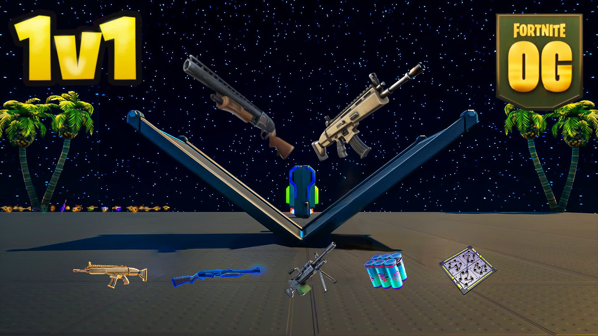 ⭐1V1 PRO WARS 2! [ itsmanny ] – Fortnite Creative Map Code