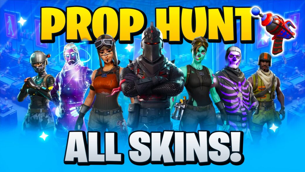 ALL SKINS - PROP HUNT [ pbn ] – Fortnite Creative Map Code