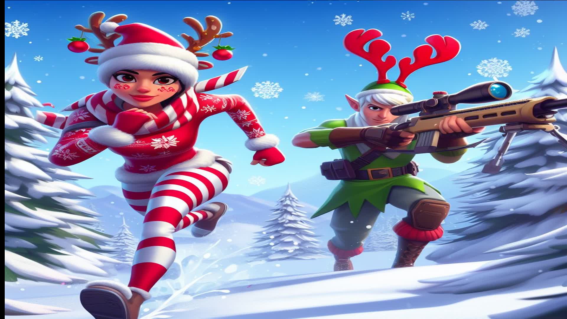 sniper VS runner : merry christmas [ foxx66 ] – Fortnite Creative Map Code