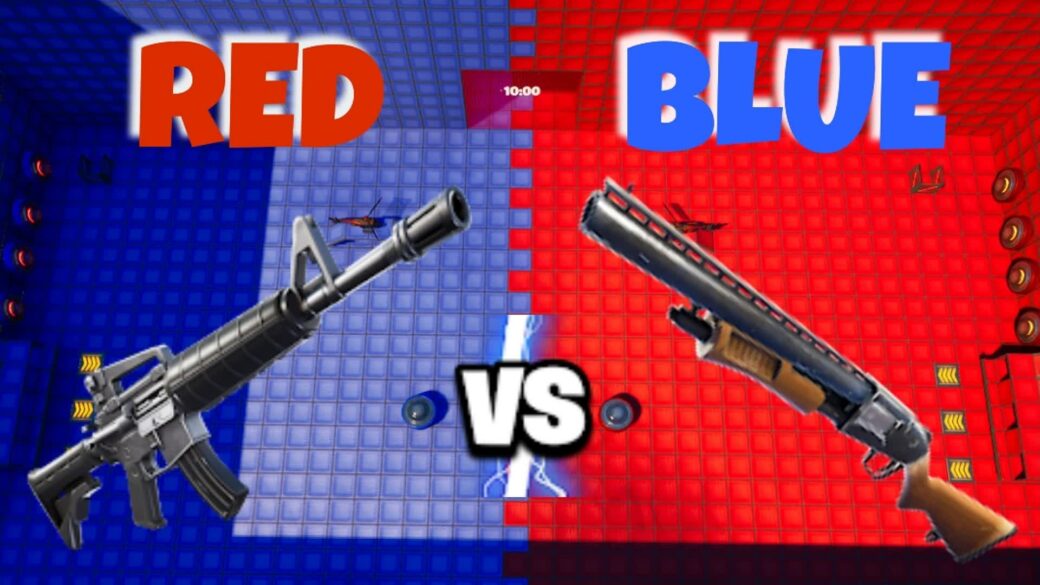 💯SEASON1🔴 RED VS BLUE 🔵 [ h4r ] – Fortnite Creative Map Code