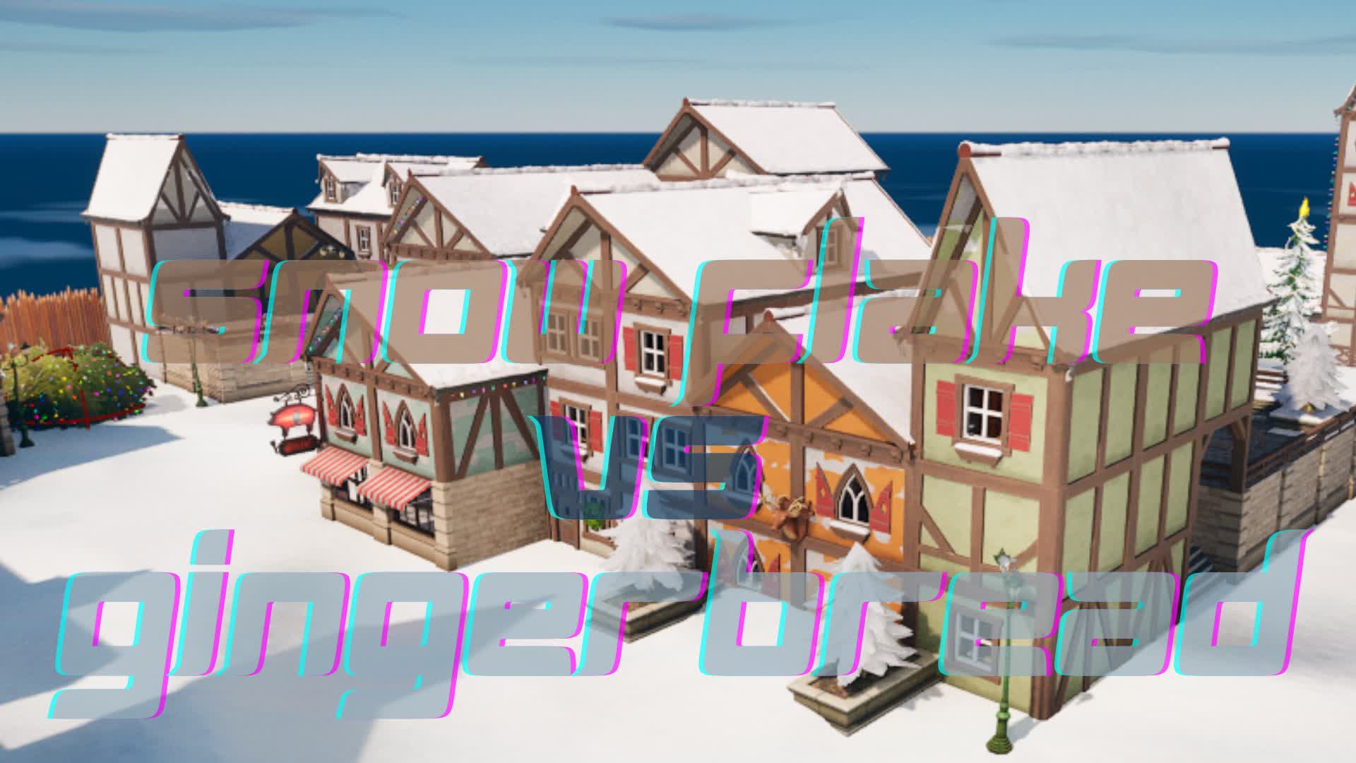 Snowflake vs Gingerbread [ bonsai ] – Fortnite Creative Map Code