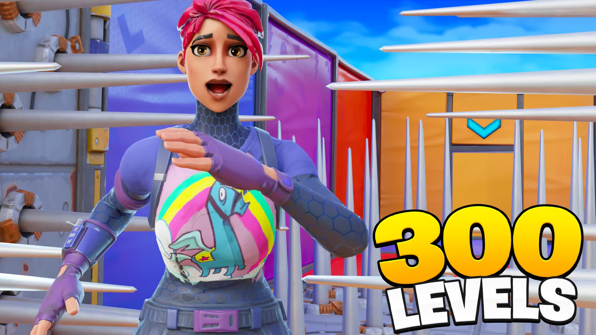 FUN 300+ LEVEL DEATHRUN [ team6.9.4.2.0 ] – Fortnite Creative Map Code