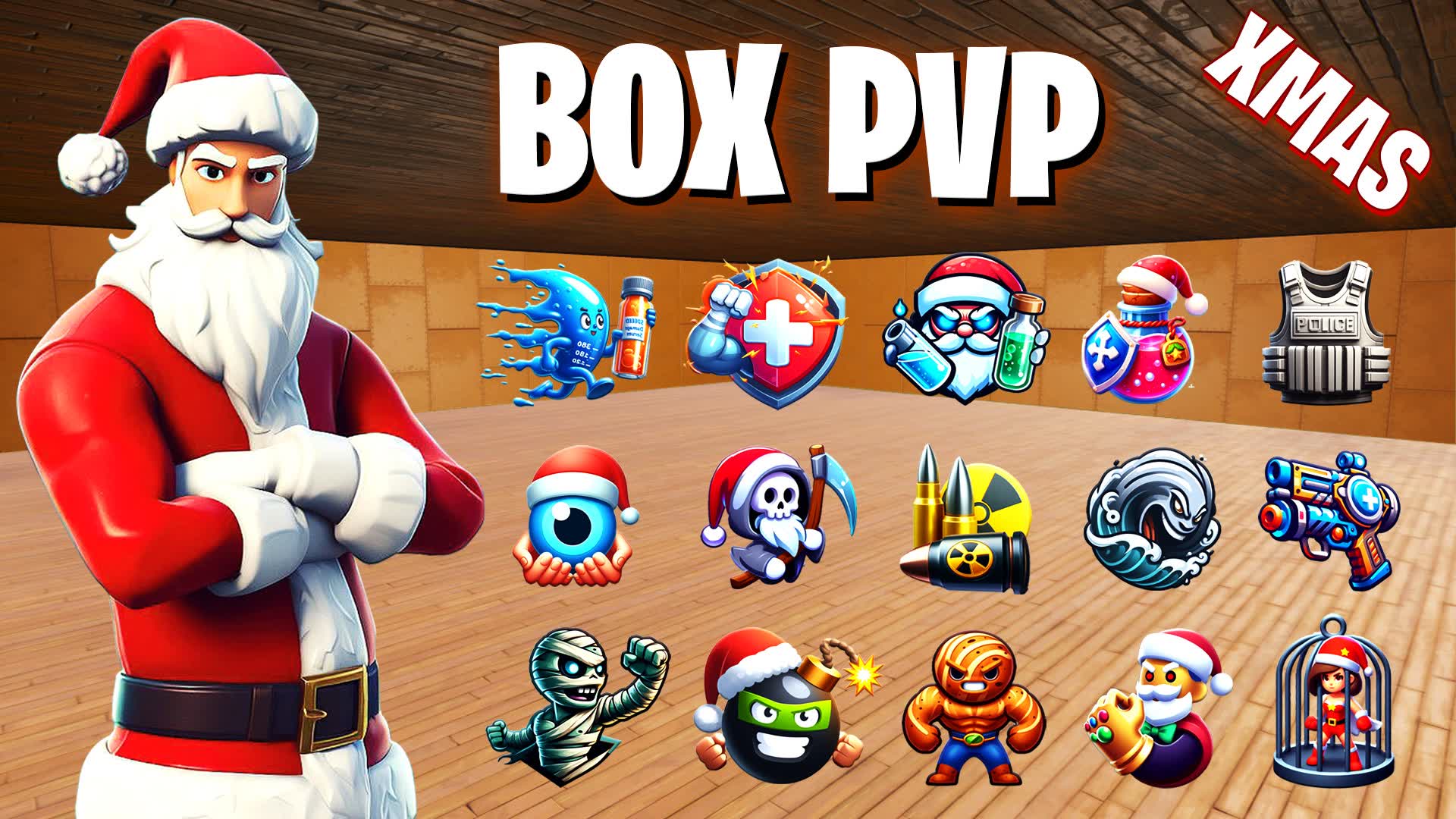 Xmas Heroes BOX PVP [ js5 ] – Fortnite Creative Map Code