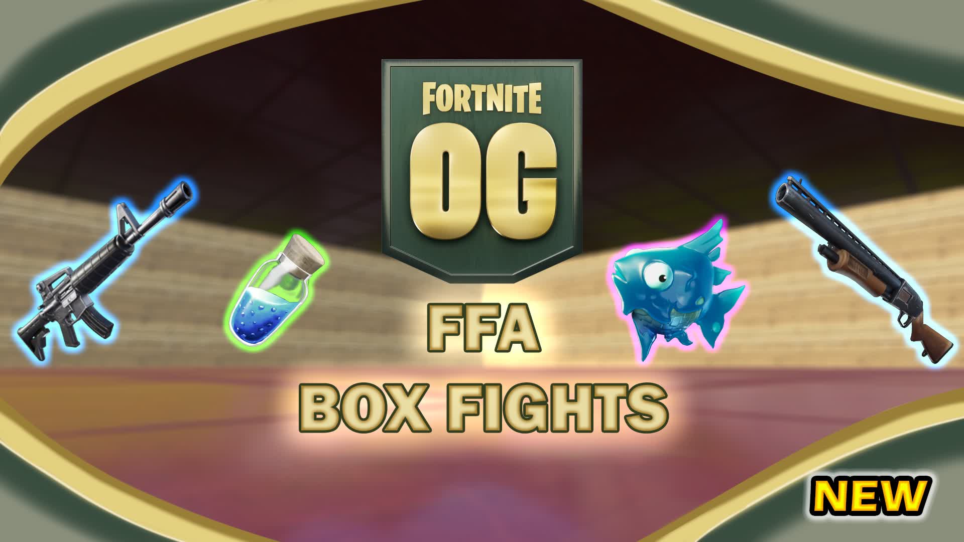 OG Fortnite box fights FFA [ eviil-7 ] – Fortnite Creative Map Code