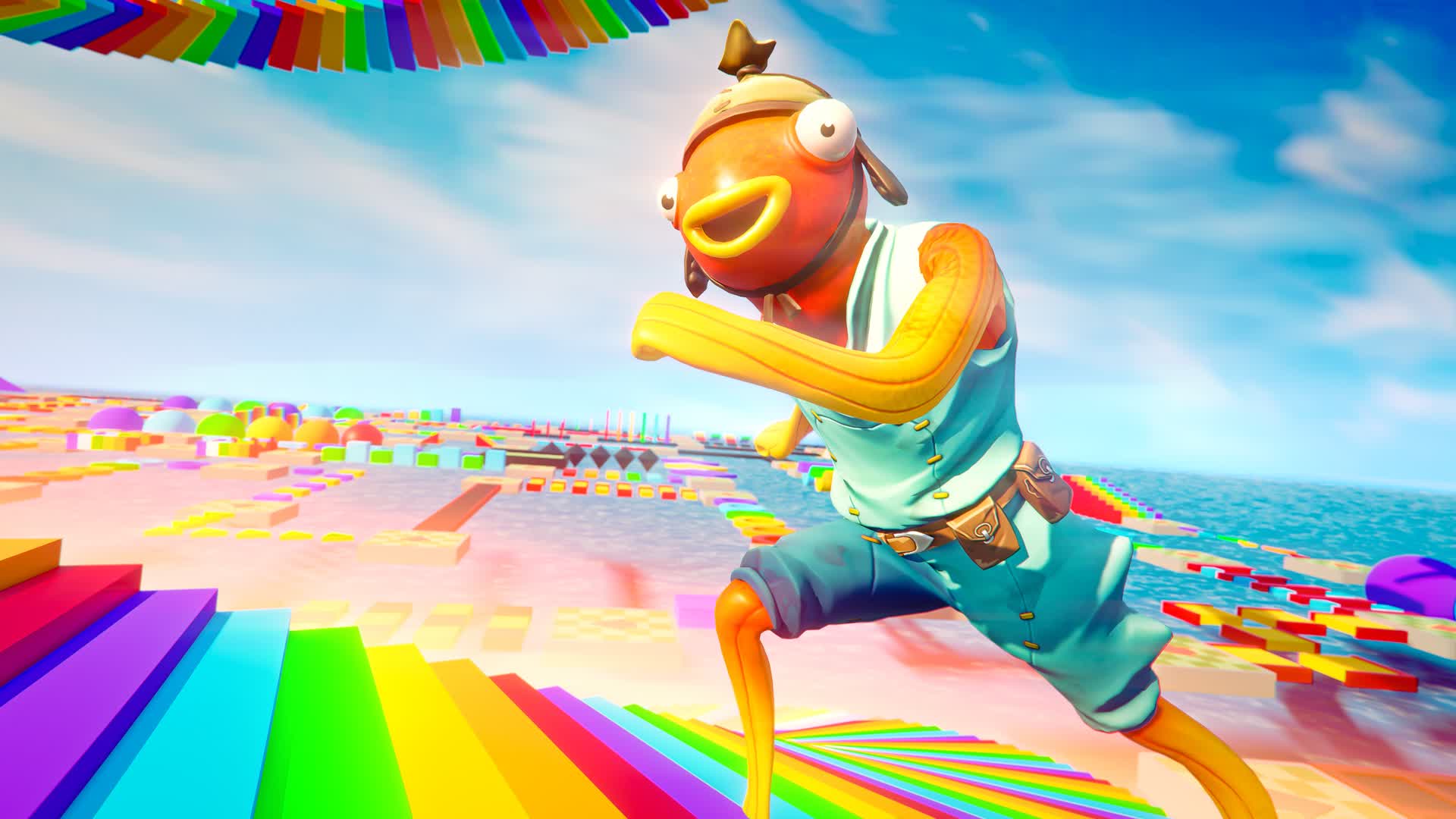 SUPER RAINBOW OBBY ⭐ [ Candook ] – Fortnite Creative Map Code
