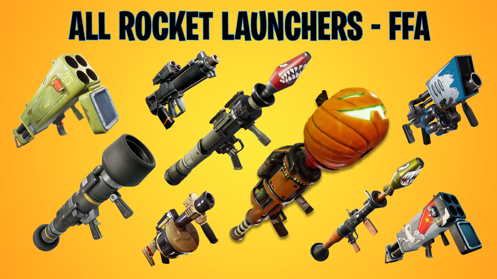 ALL ROCKET LAUNCHERS - FFA [ hurryup ] – Fortnite Creative Map Code
