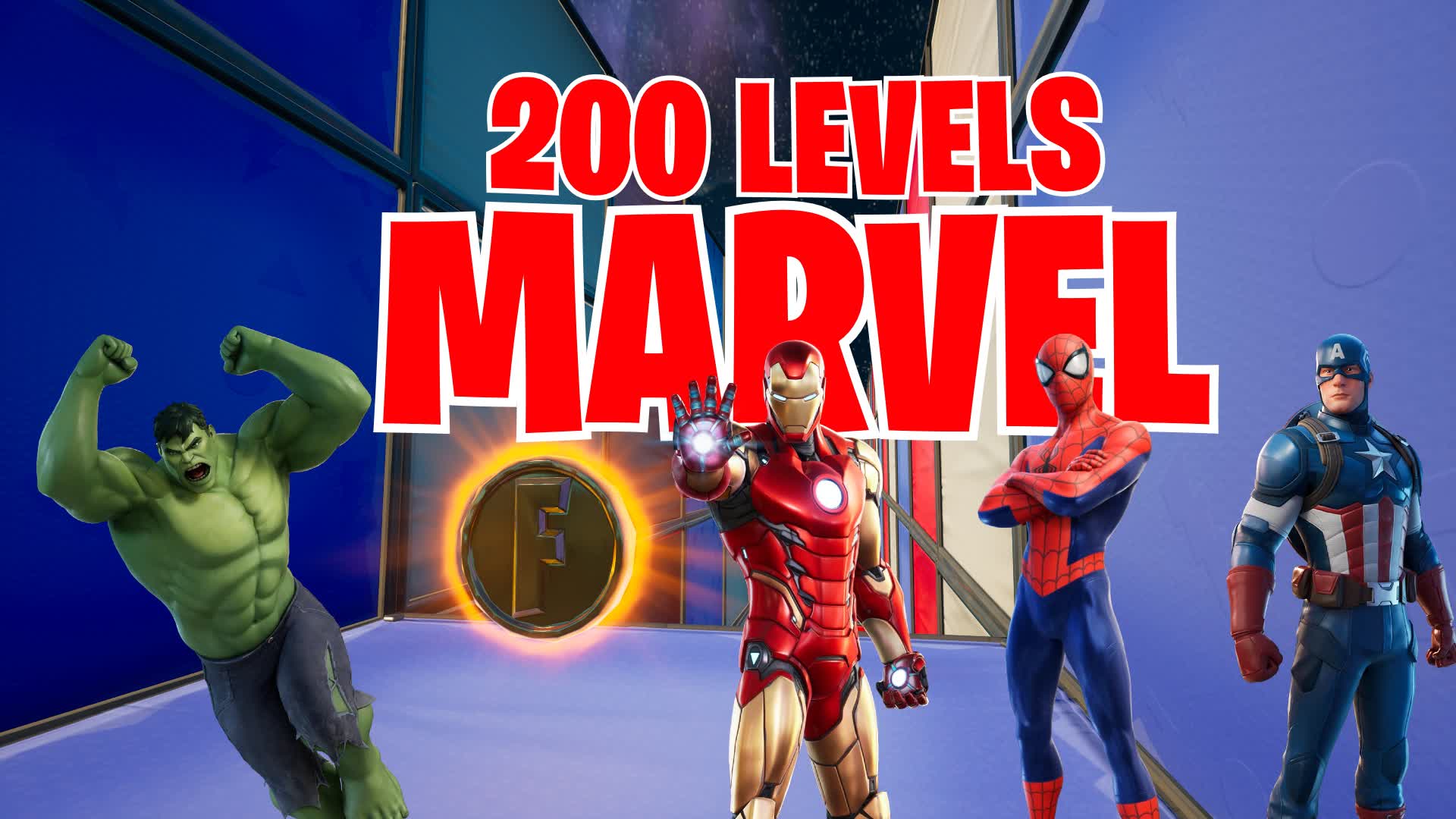 MARVEL HEROES 200 LEVEL DEATHRUN [ cookiekrill ] – Fortnite Creative Map Code