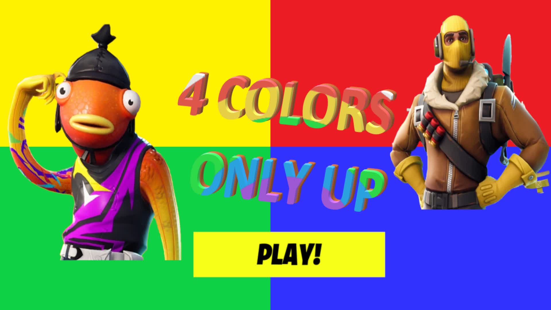4 COLORS ONLY UP [ rc8 ] – Fortnite Creative Map Code