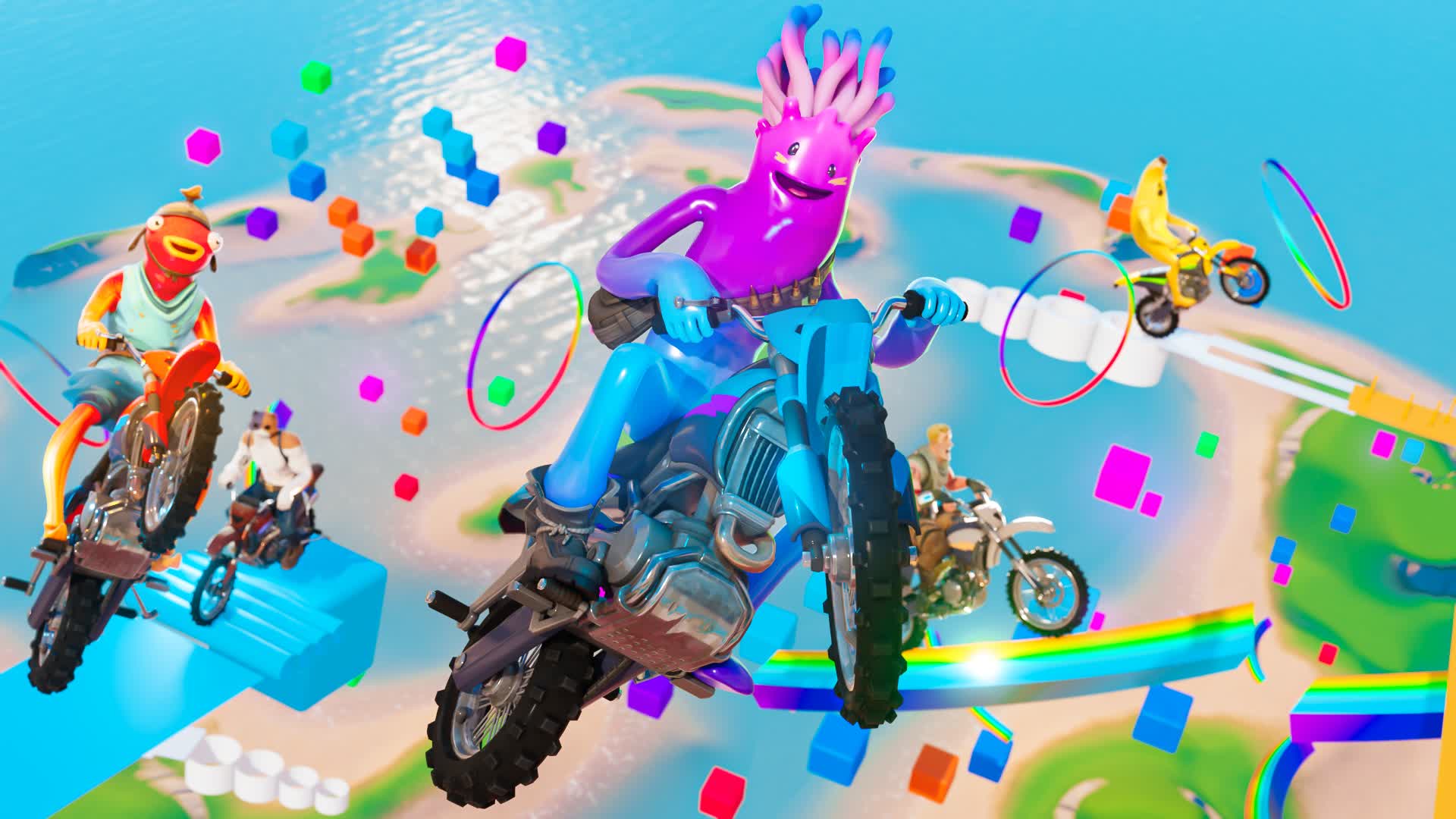 🏍️MOTORCYCLE MAYHEM [ bobabtw ] – Fortnite Creative Map Code