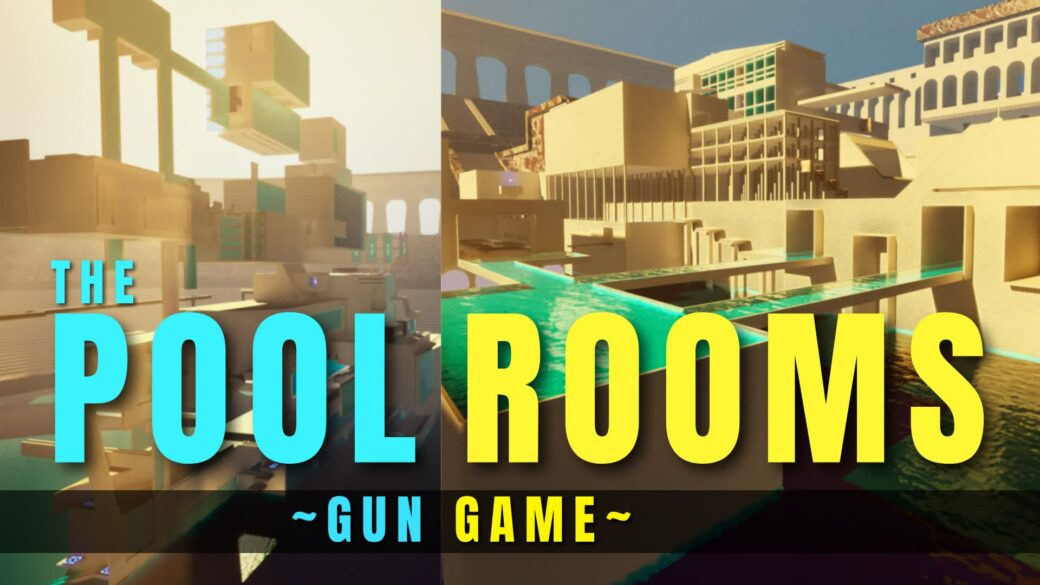 POOLROOMS 🔫 GUN GAME [ tommytaketwo ] – Fortnite Creative Map Code