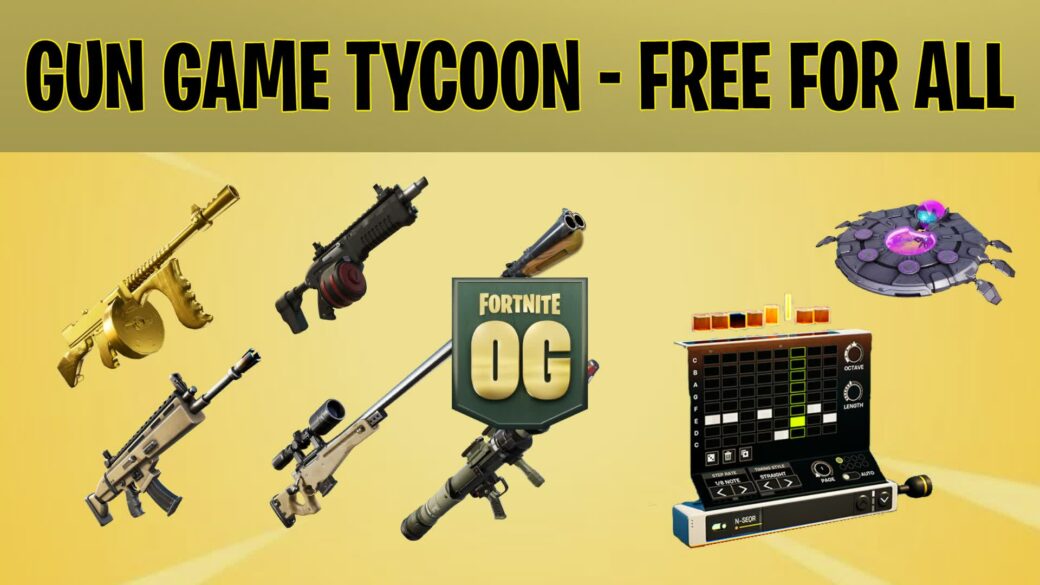 Gun Game Tycoon - Free For All [ avmws ] – Fortnite Creative Map Code