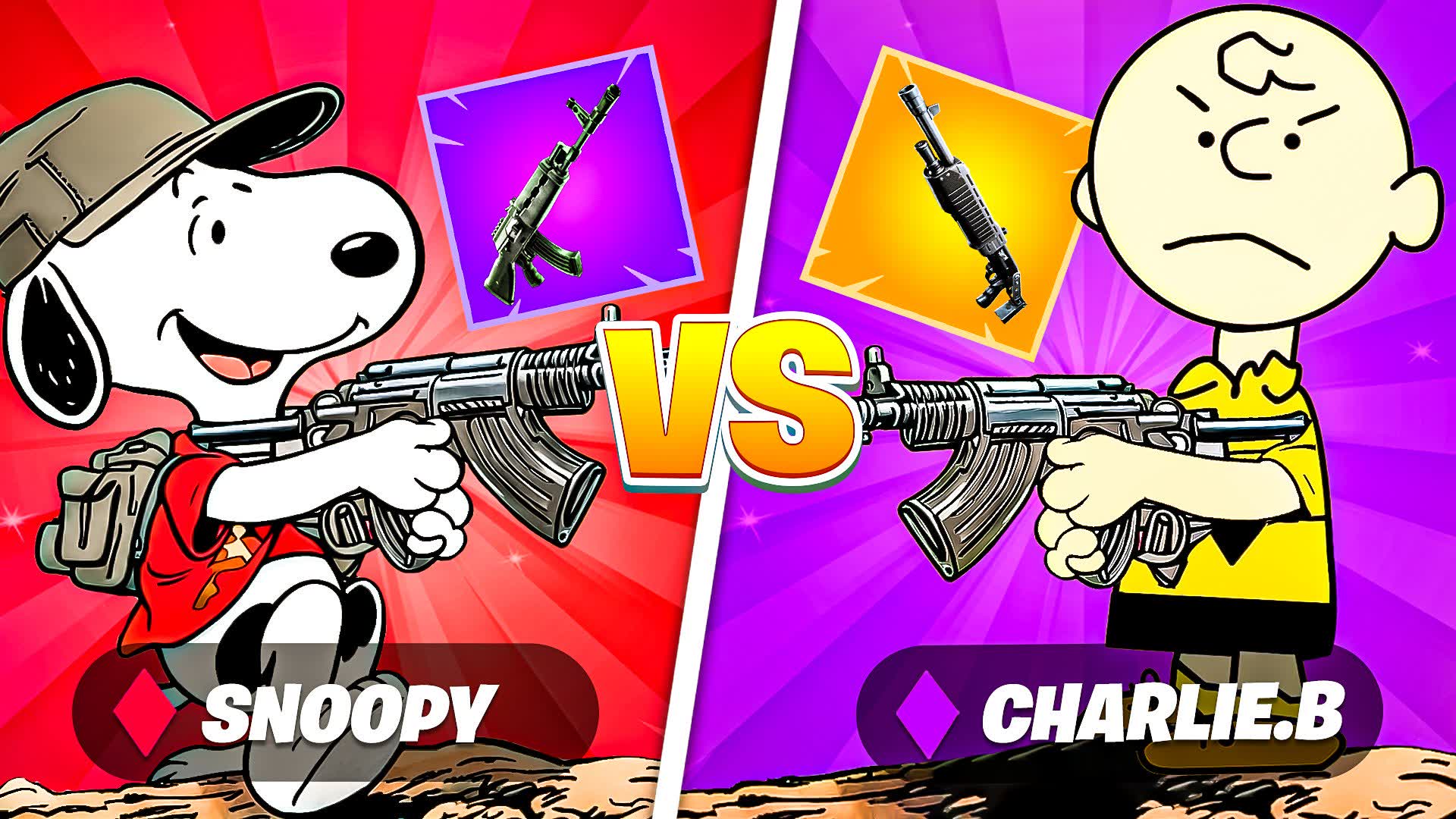 Snoopy vs Charlie Brown - Pit [ aidenm ] – Fortnite Creative Map Code