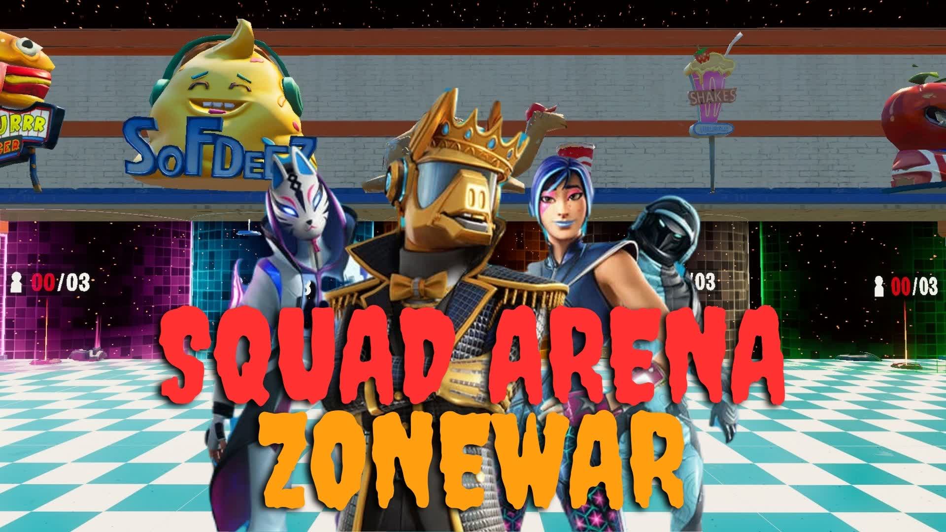 Fast Food Zone War Squads [ contundent ] – Fortnite Creative Map Code