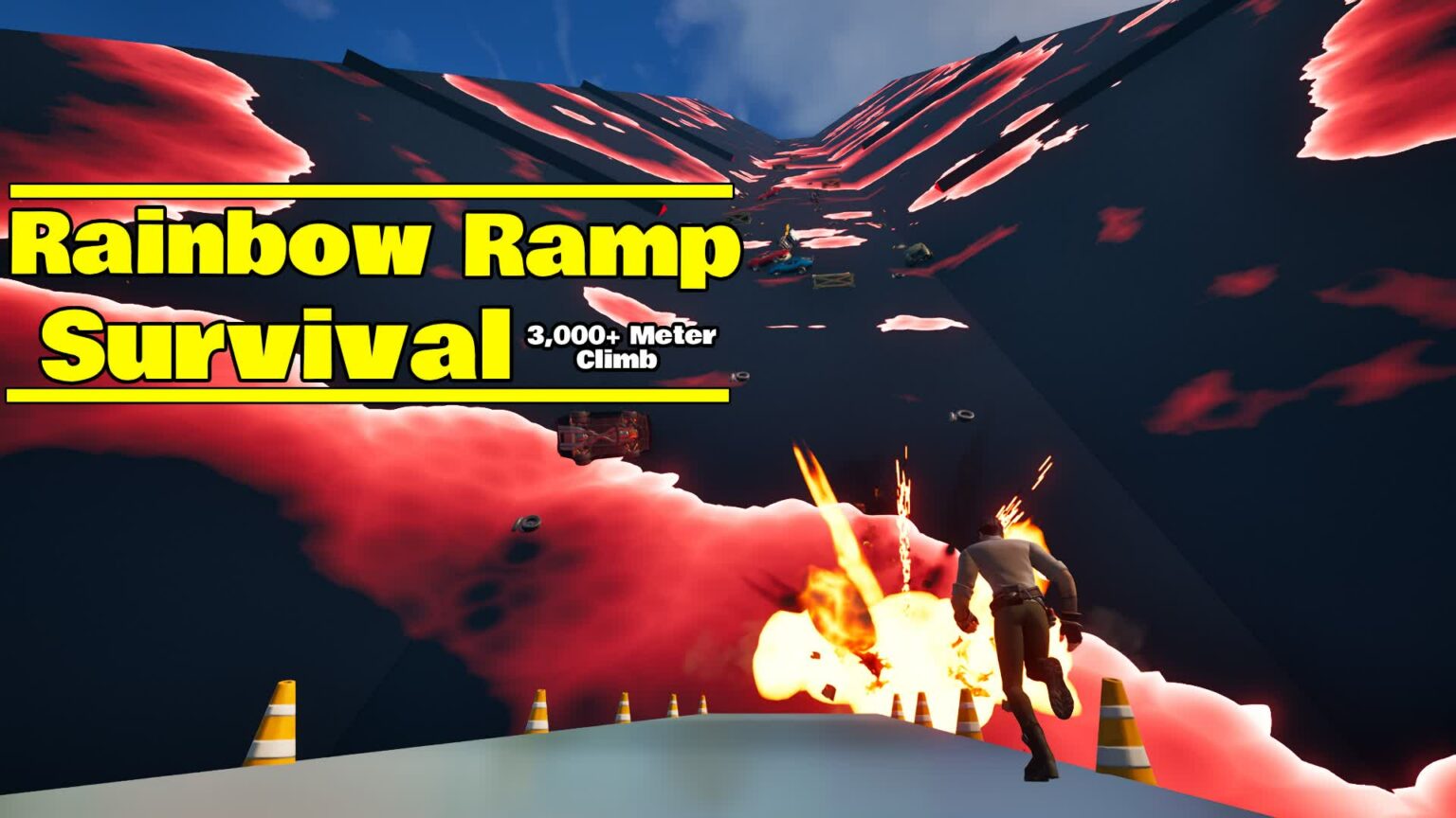 Rainbow Ramp Survival [ justbrenfn ] – Fortnite Creative Map Code