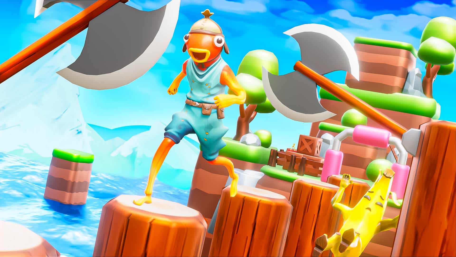 ⭐️CRAFT 300+ LEVELS DEATHRUN [ cobb ] – Fortnite Creative Map Code