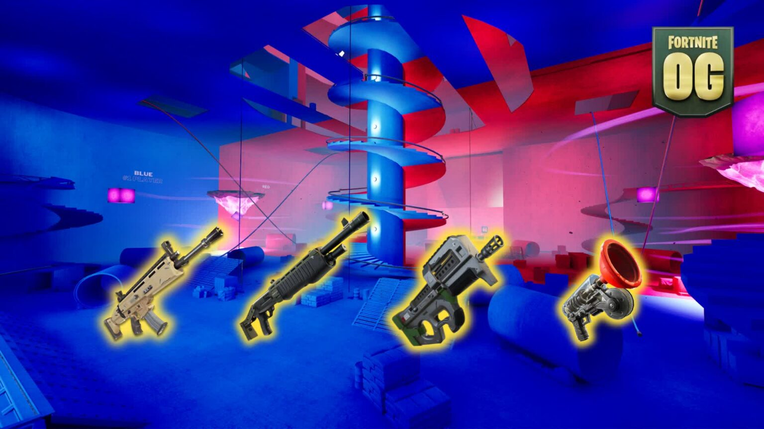 🔴RED VS BLUE SILO🔵OG [ RojiPlays ] – Fortnite Creative Map Code