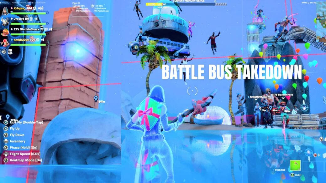 Castaway Jonesy Battle Bus Take-Down! [ krinjee ] – Fortnite Creative Map Code