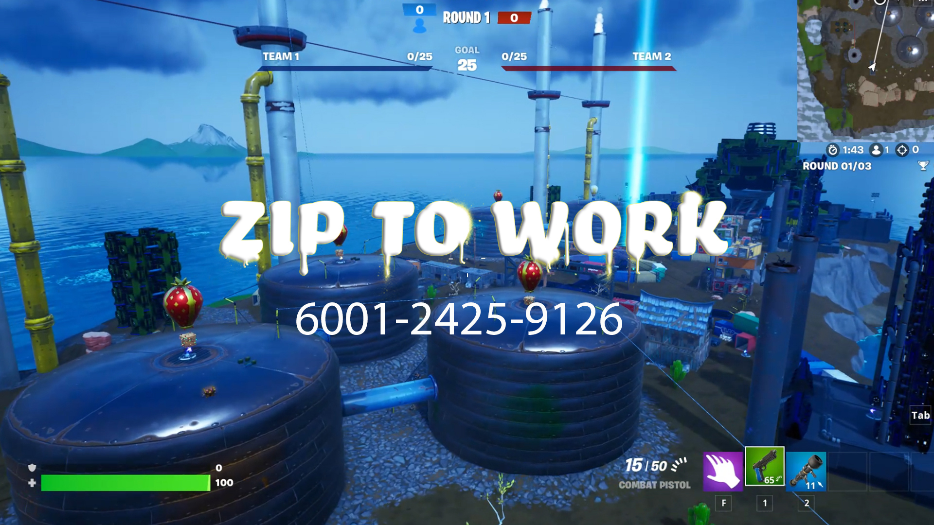 Zip to work! [ xombi-maps ] – Fortnite Creative Map Code