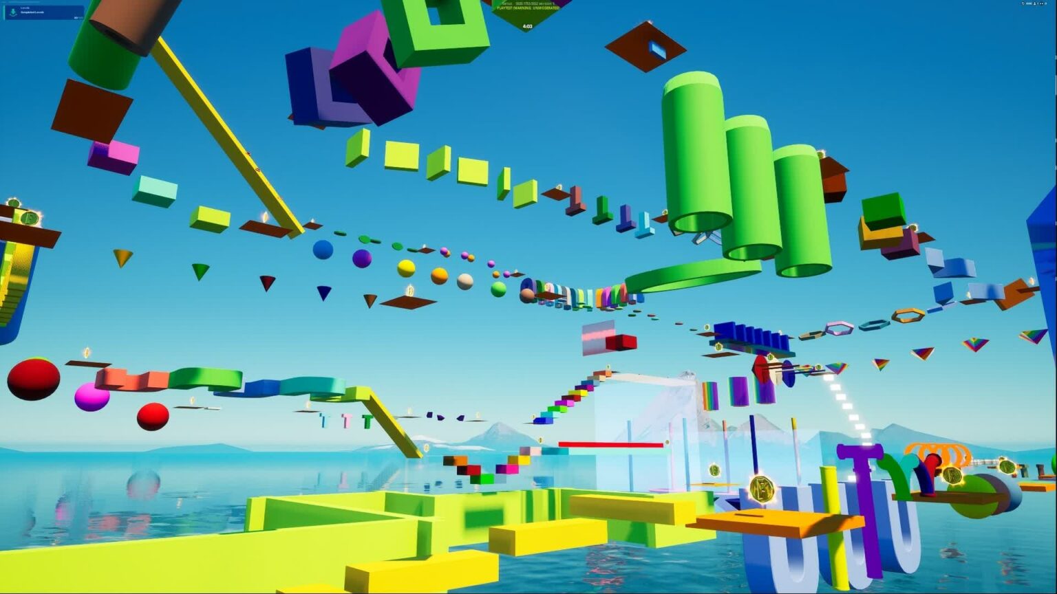 100 LEVEL FUN OBBY PARKOUR 🌟 [ sxriuz ] – Fortnite Creative Map Code