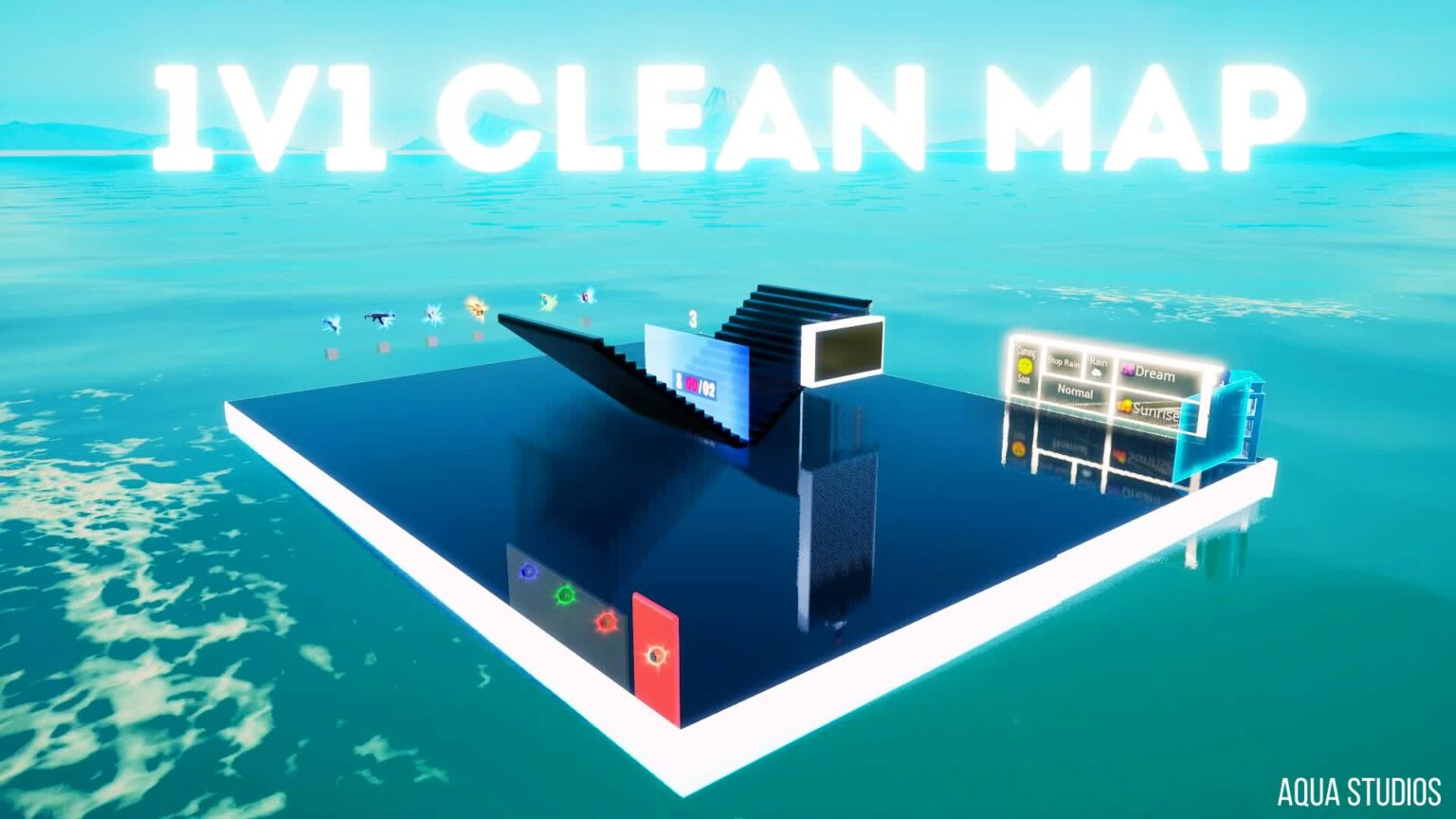 Best 1V1 Clean Map (🌊Aqua Studios🌊) [ h2ofn ] – Fortnite Creative Map Code