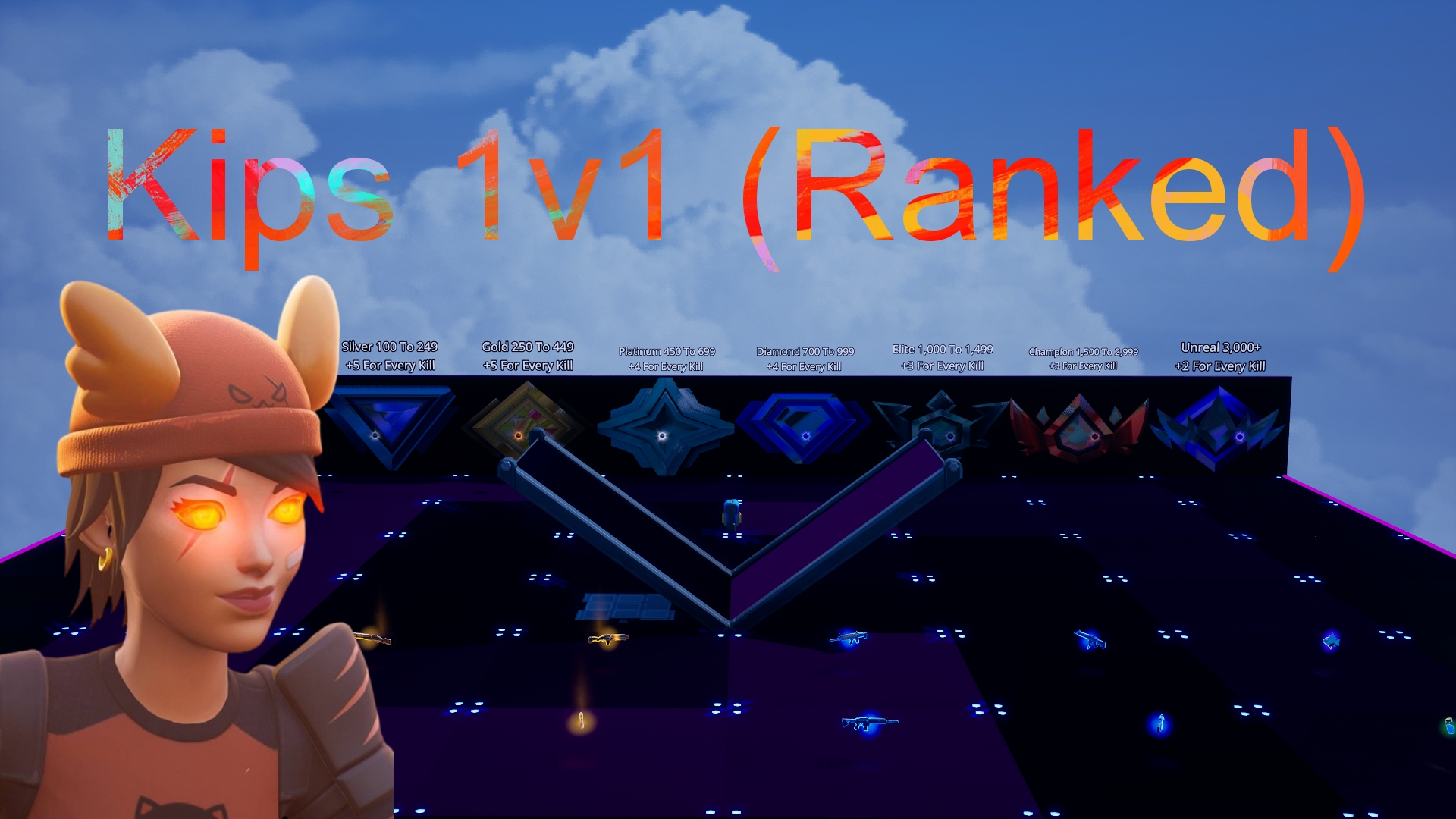 Kip's 1v1 Only ( ️Ranked ️) [ thekip18 ] – Fortnite Creative Map Code