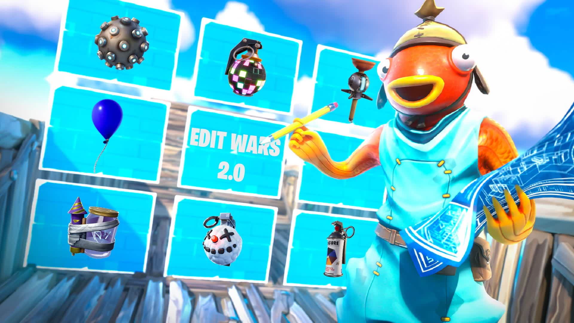 EDIT WARS 2.0 📝 [NEW EDITION] [ peanuts ] – Fortnite Creative Map Code